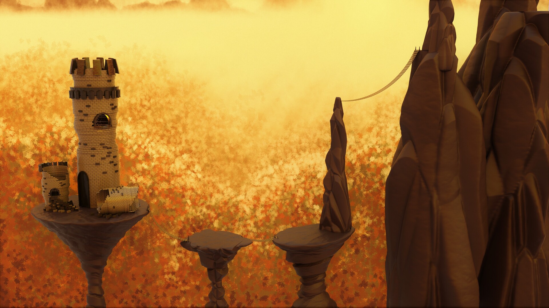 ArtStation - Castle Tower - 3d Landscape