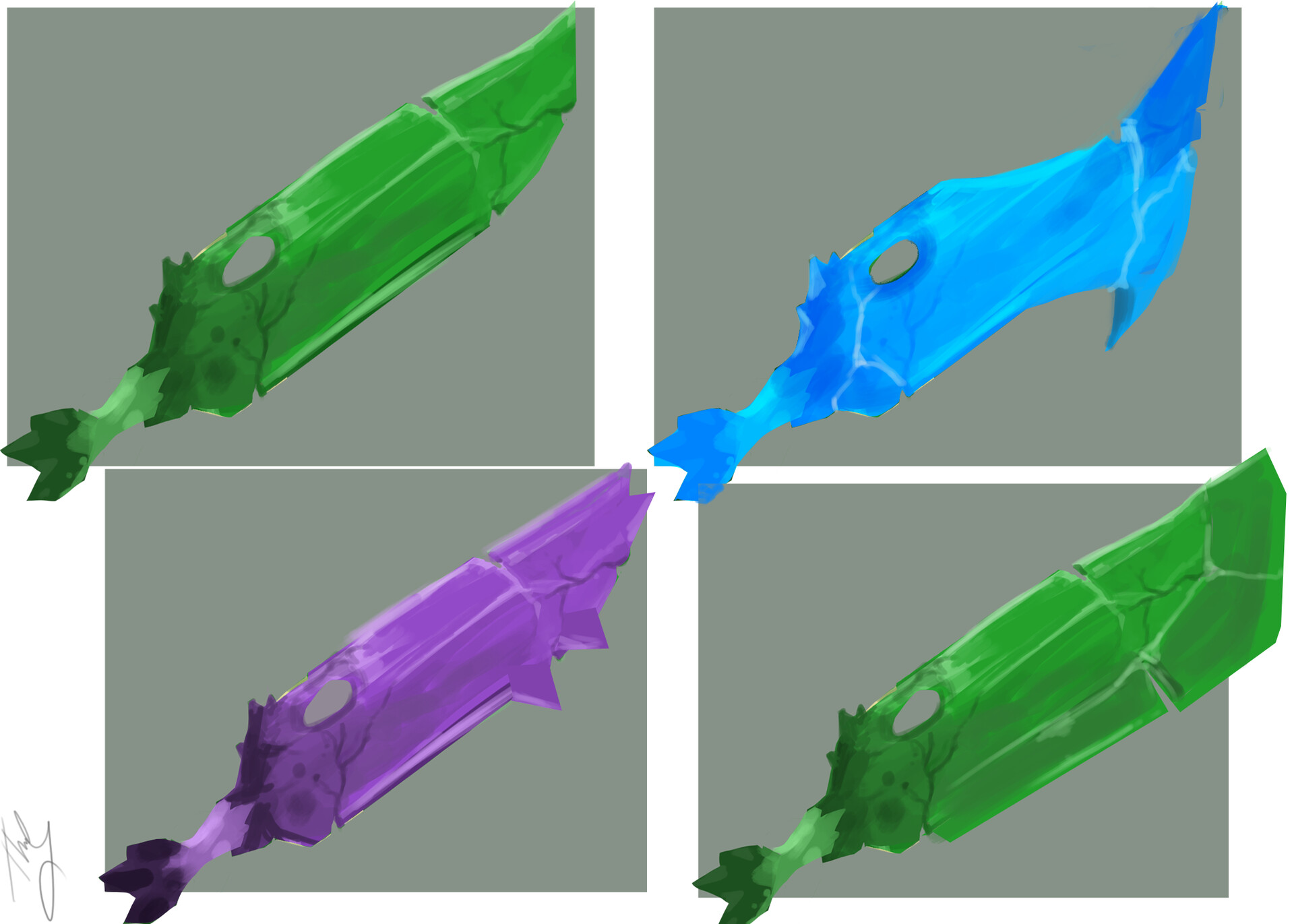 ArtStation - Crystal Sword Concepts