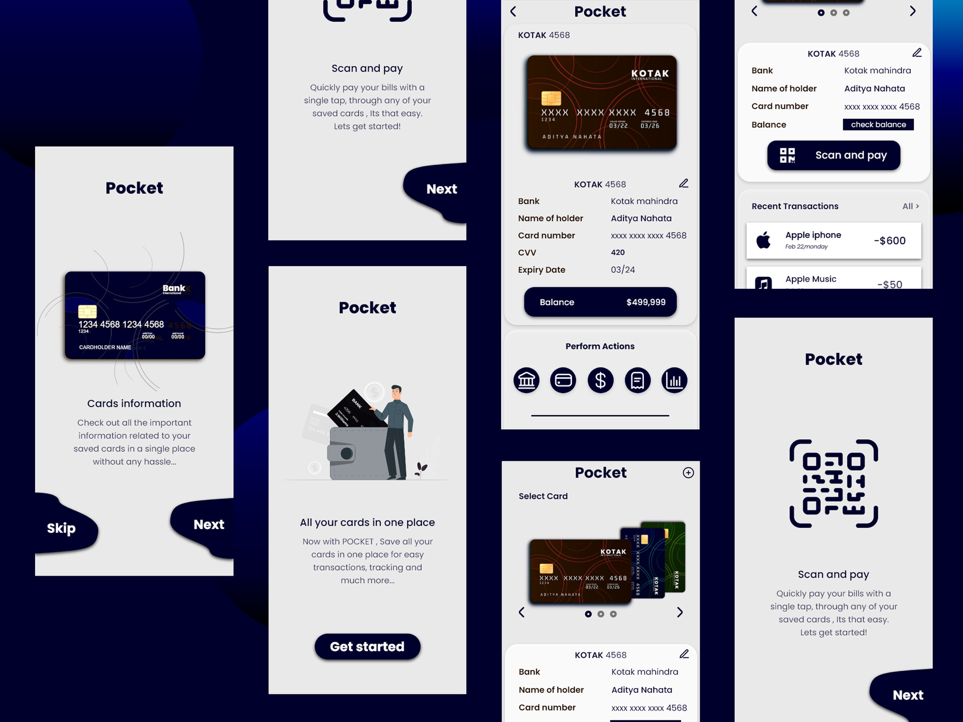 ArtStation - Pocket : Card wallet app design