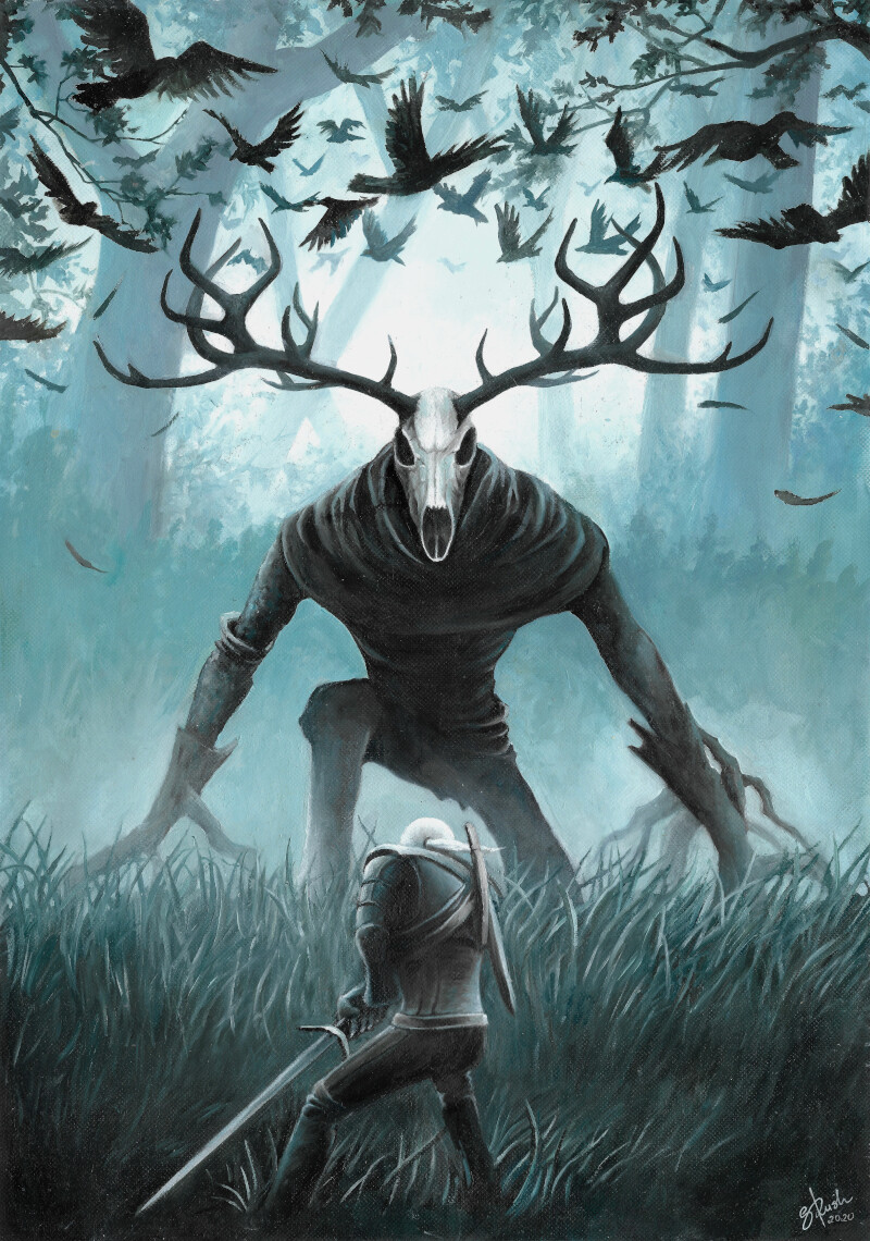 ArtStation - The Witcher vs Leshen