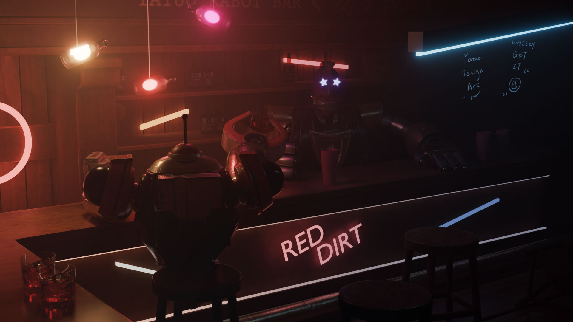 ArtStation - Cyberpunk bar