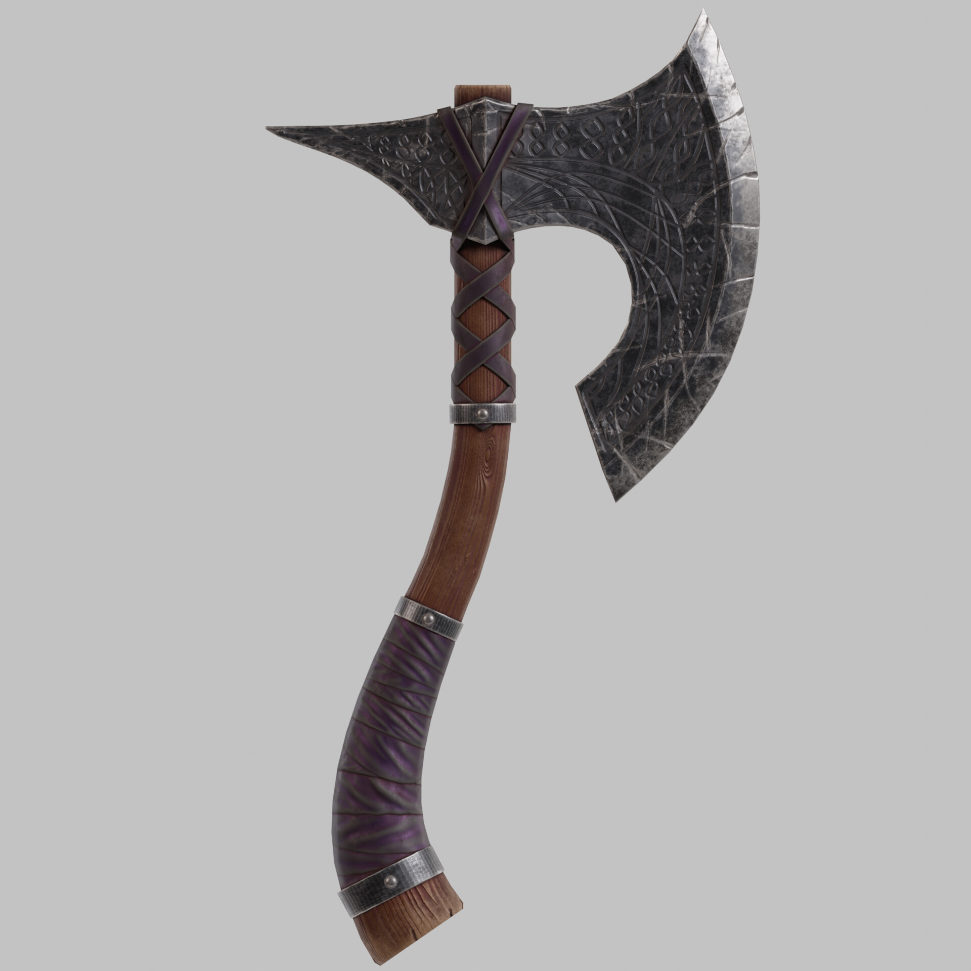 Game Ready Asset — Stylized Battle Axe by Akash Sahakundu — ProUser.Me