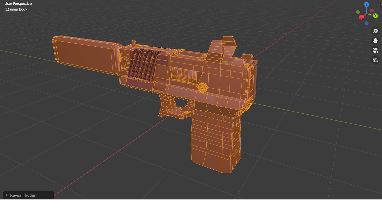 ArtStation - Respawn stylised pistol with clean topology!