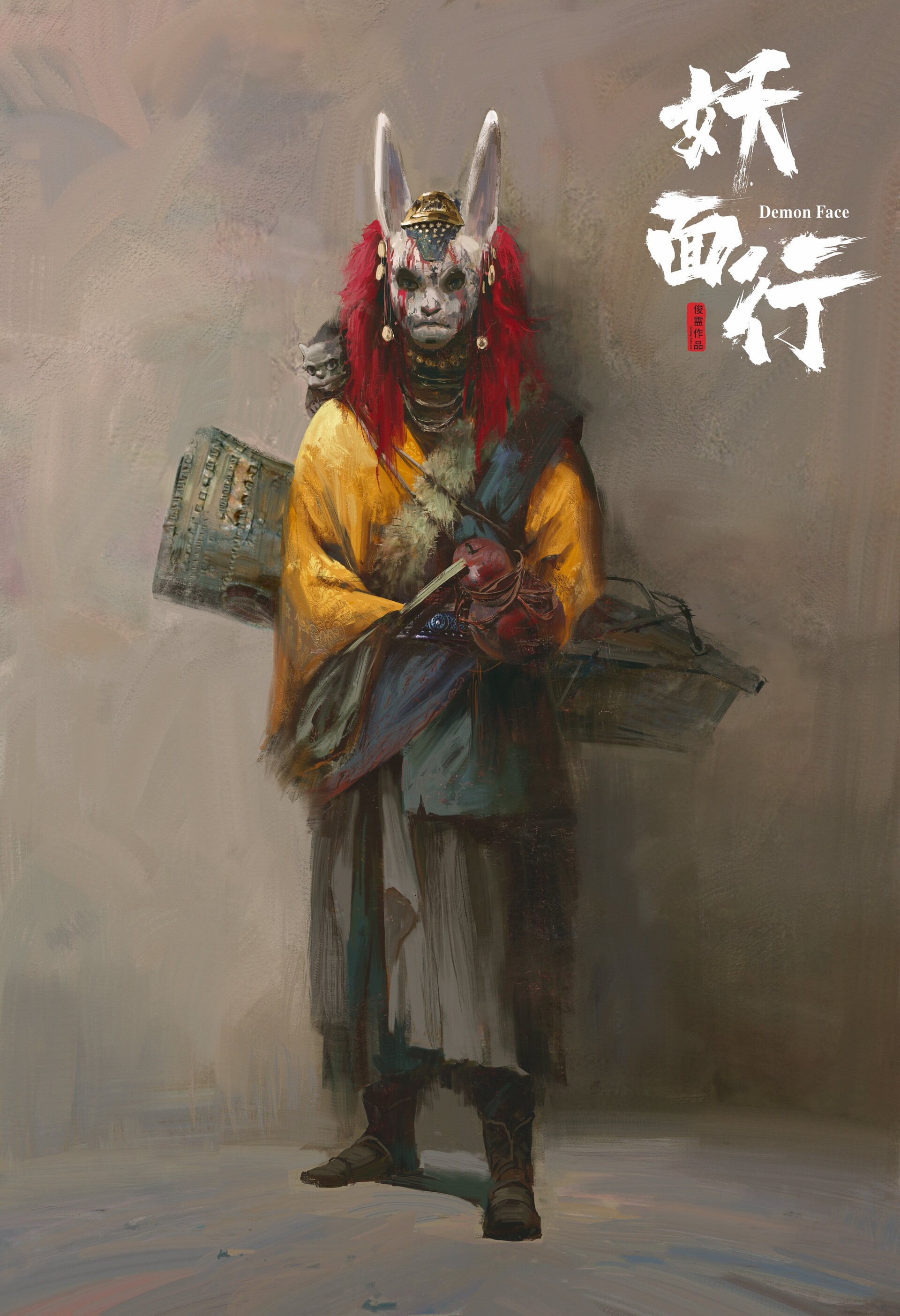 Junling Wang - “Demon face” Wise man-one 智者阿一