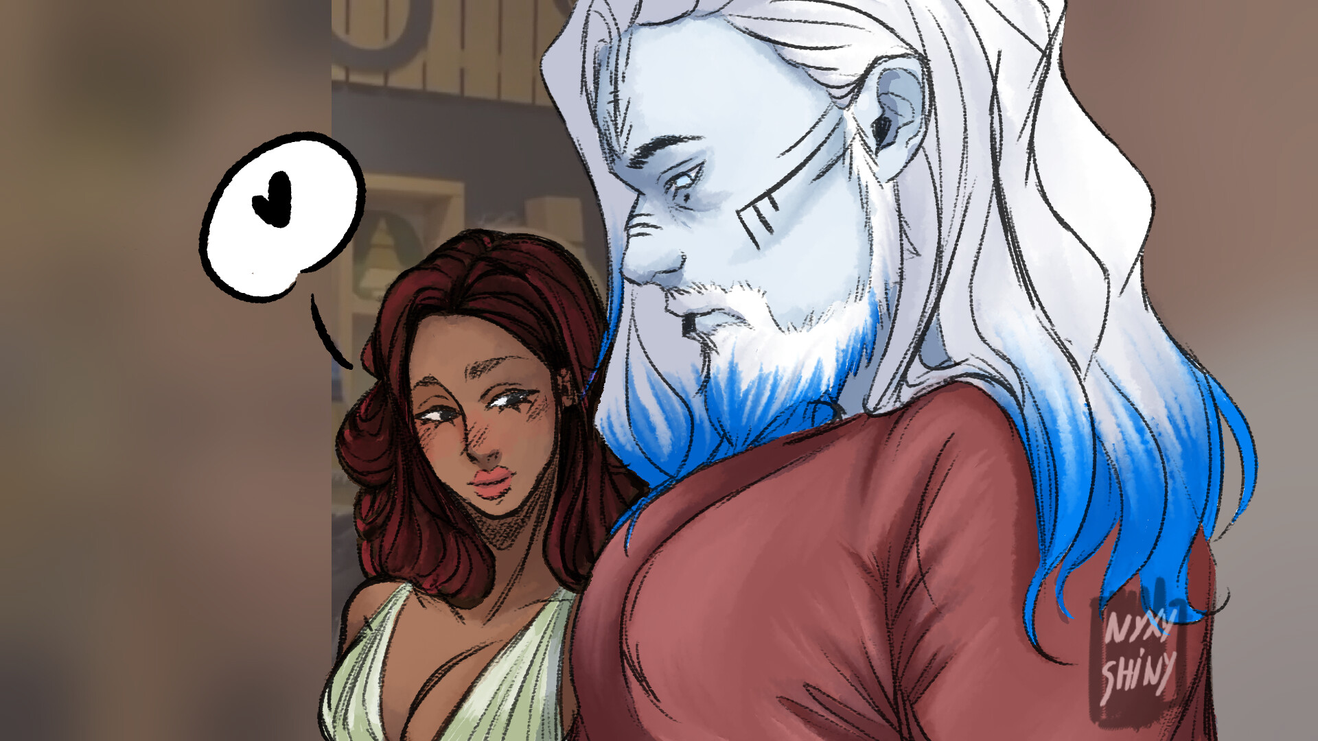 ArtStation - Memes Illustration - Stares the man