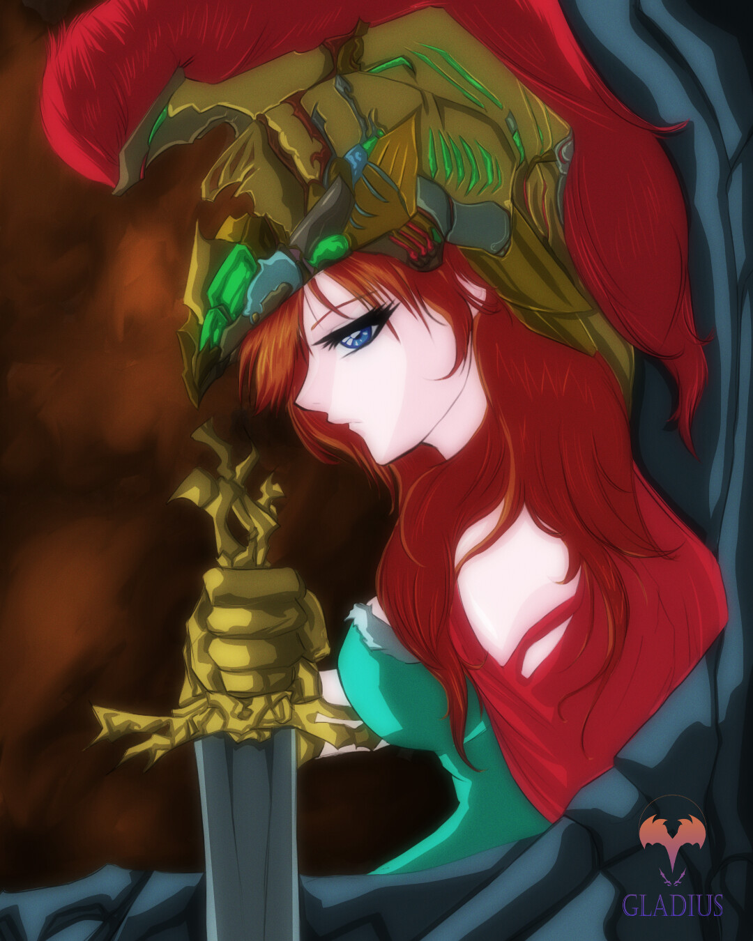 ArtStation - Female portrait in 90s Anime style #2