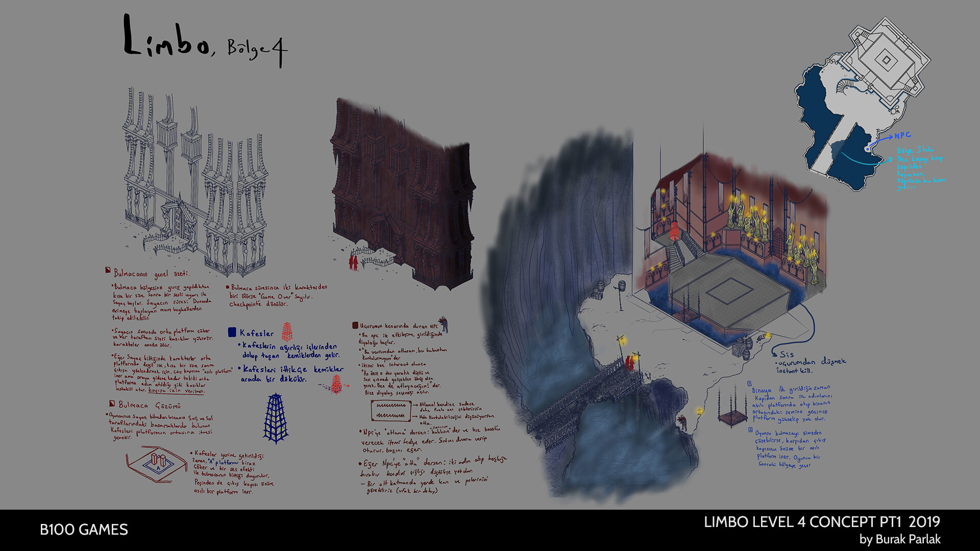 Burak Parlak - Limbo Level Design & Concept Art part 1