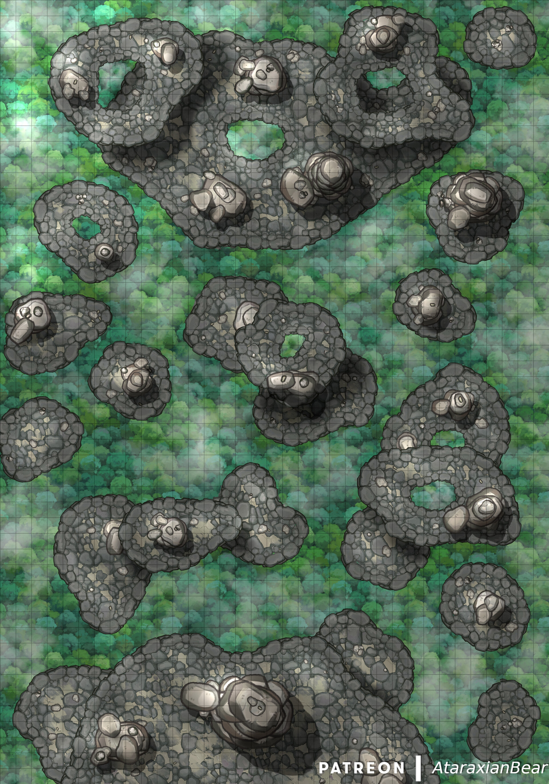 ArtStation - Floating platforms for a DnD map