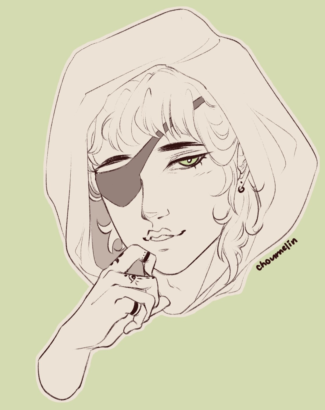 ArtStation - Zavier Portrait Concept Sketch