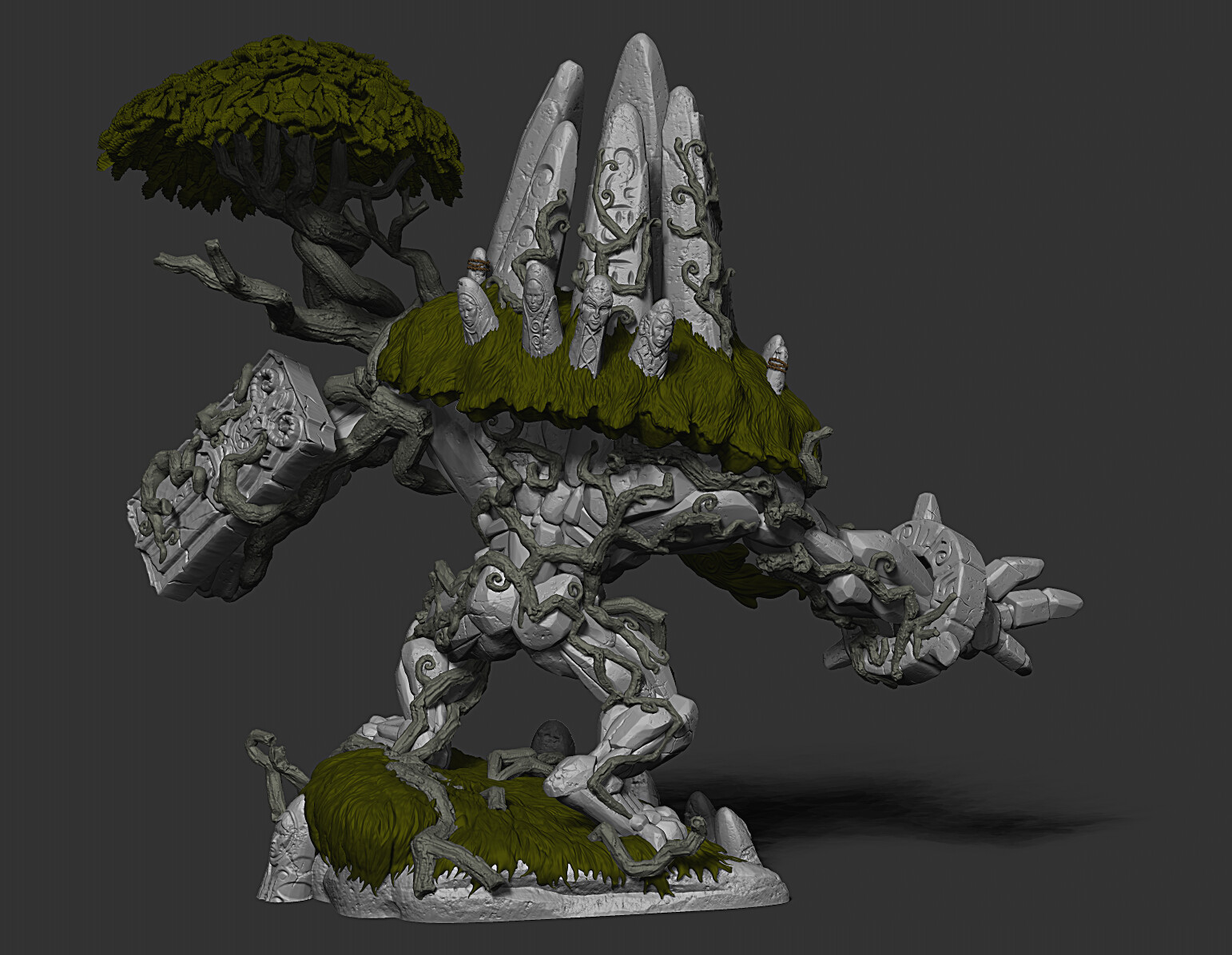 Henning Doose - Elder Forest Elemental Miniature for Archvillain Games ...