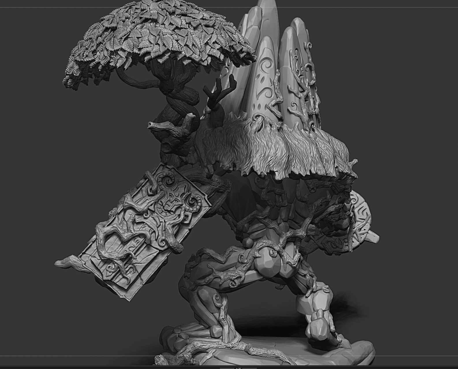 Henning Doose - Elder Forest Elemental Miniature for Archvillain Games ...