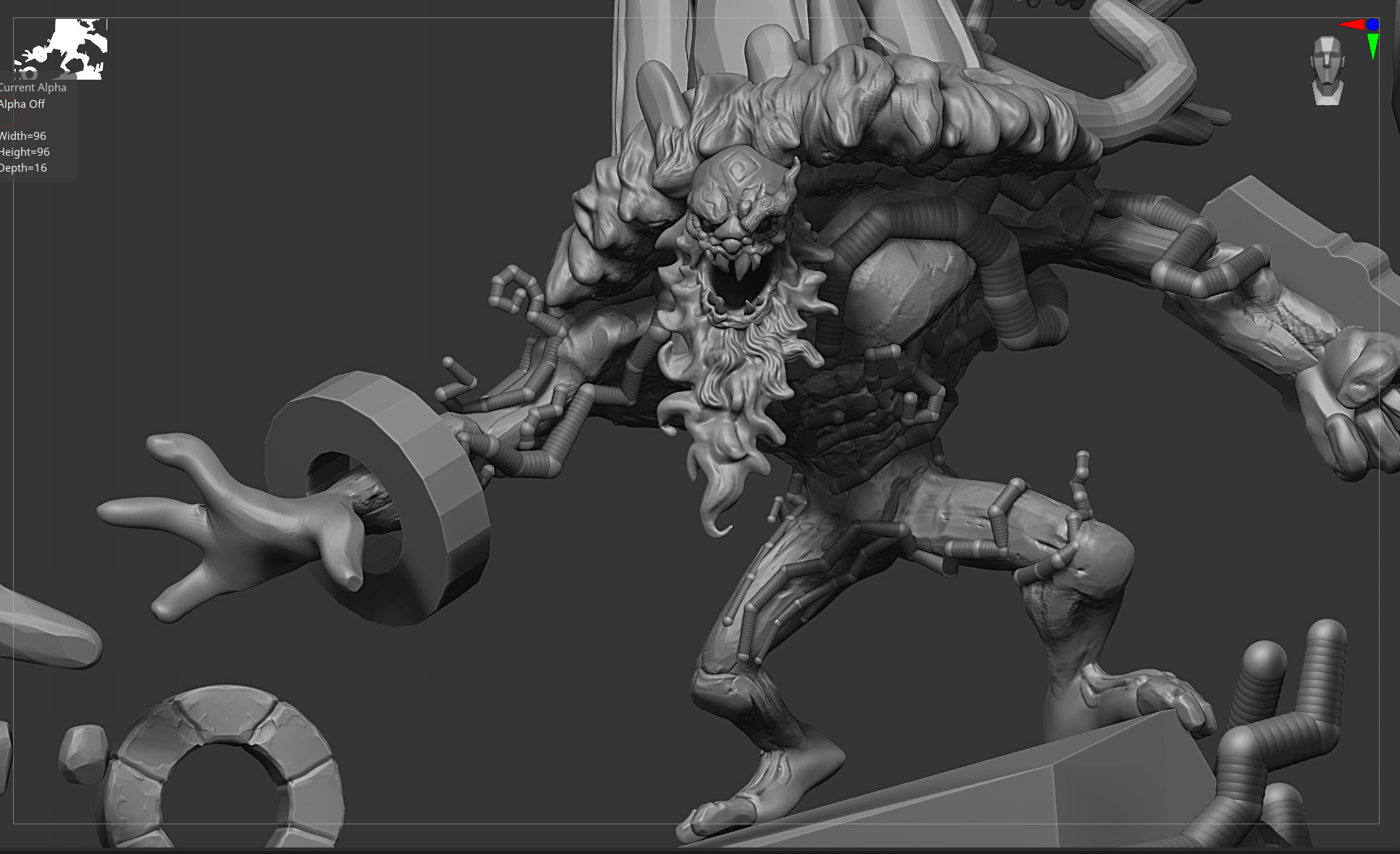 Henning Doose - Elder Forest Elemental Miniature for Archvillain Games ...