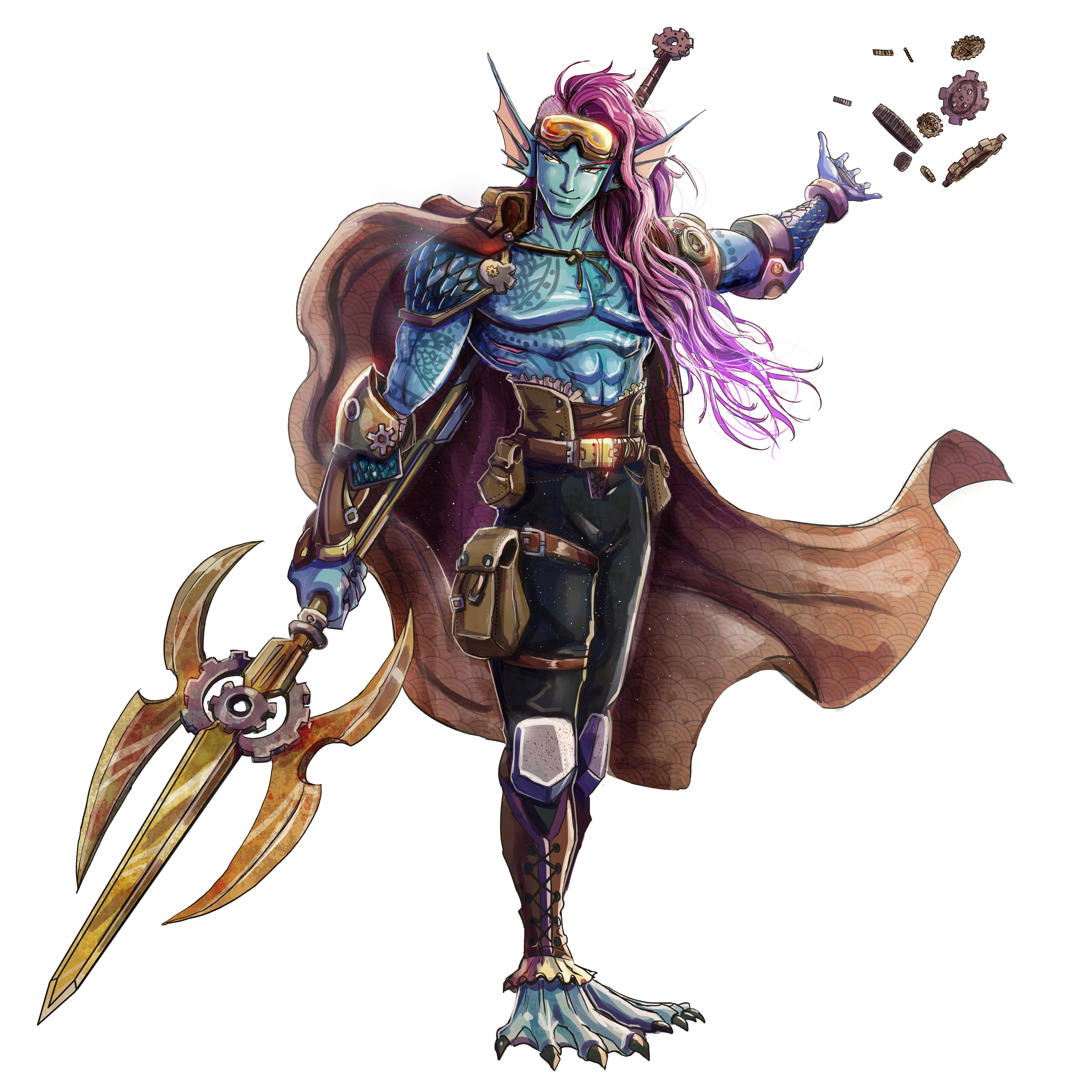 Roxo by Ricardo Mango : r/ImaginaryMerfolk