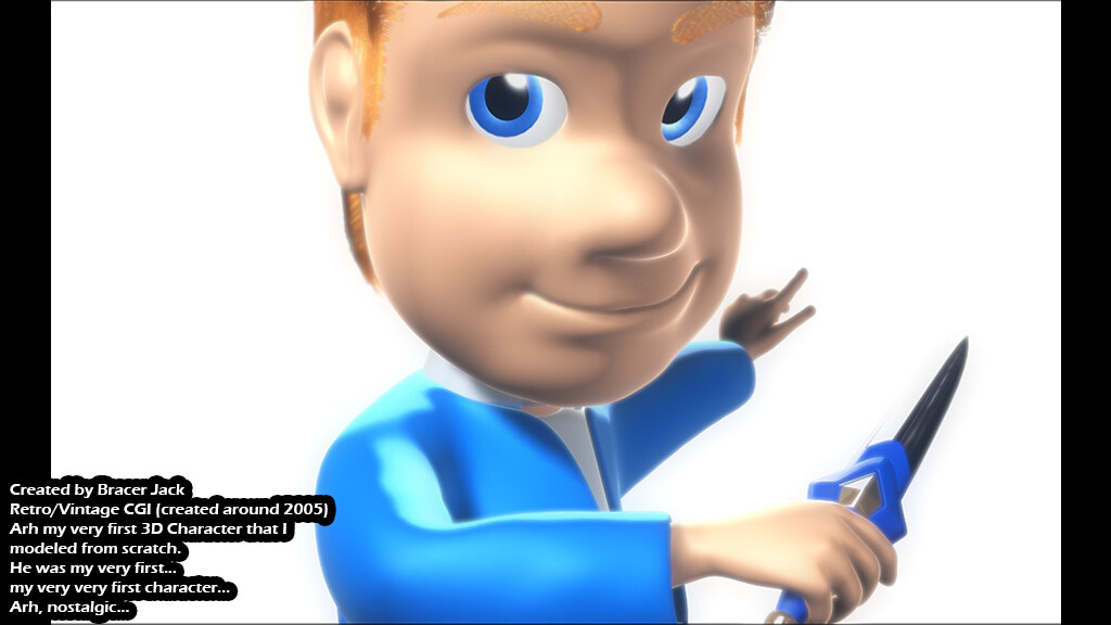 ArtStation - Retro CGI, Vintage CGI, Vintage 3D Character