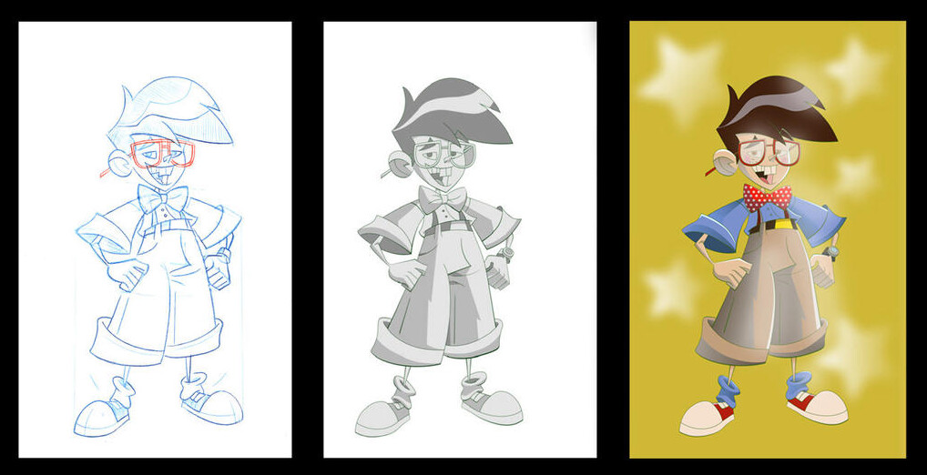 Andres Isaac Alvarez - NERDY CHARACTER CONCEPT DESIGN