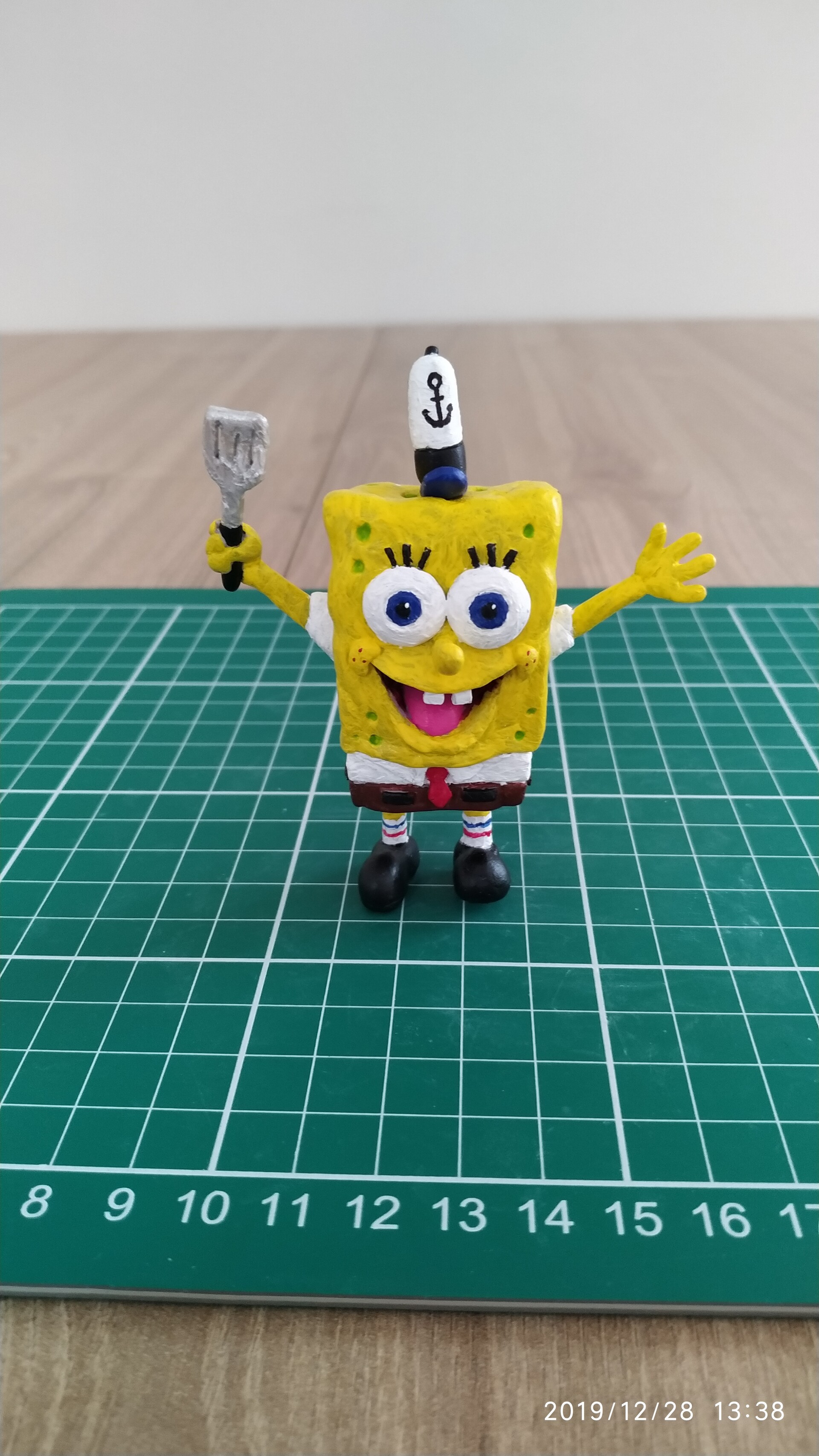 Clay Them All - Polymer Clay Spongebob Squarepants Figure Clay Them All - Polymer Clay Spongebob Squarepants Figure