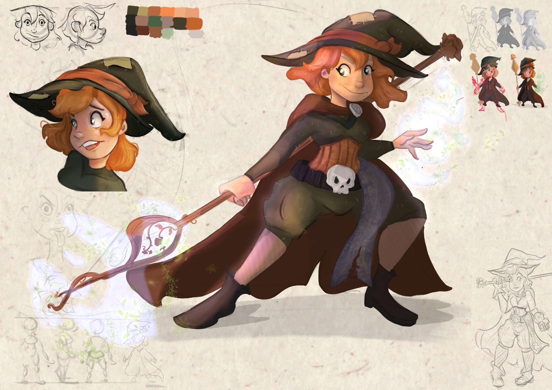 ArtStation - Character sheet -the botanist