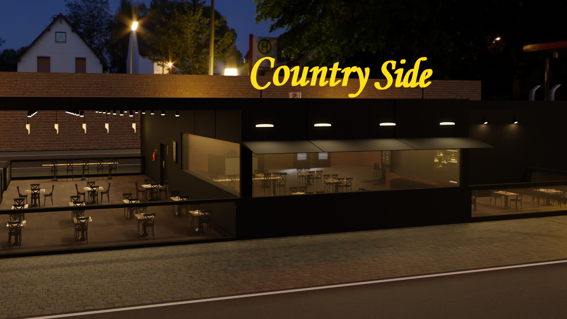 ArtStation - 3D Restaurant