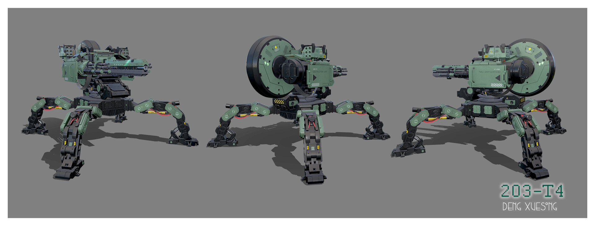 ArtStation - 203-T4多足机器人