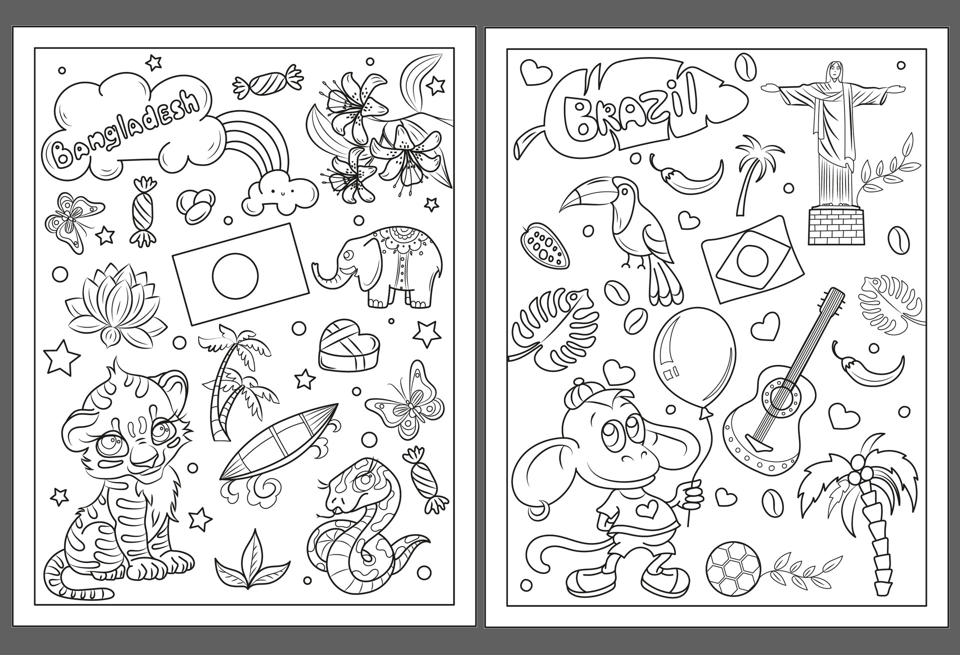 bangladesh coloring pages