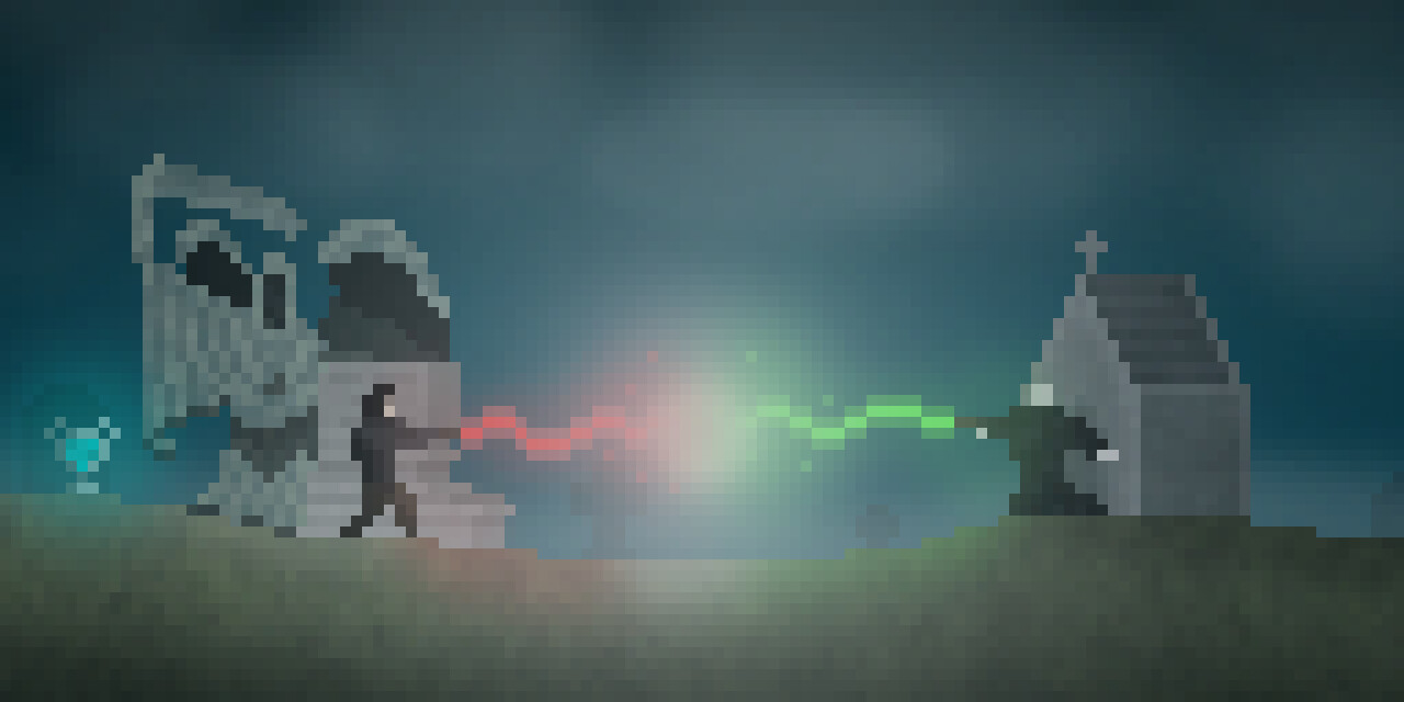 ArtStation - Harry Potter vs. Voldemort [PixelArt]