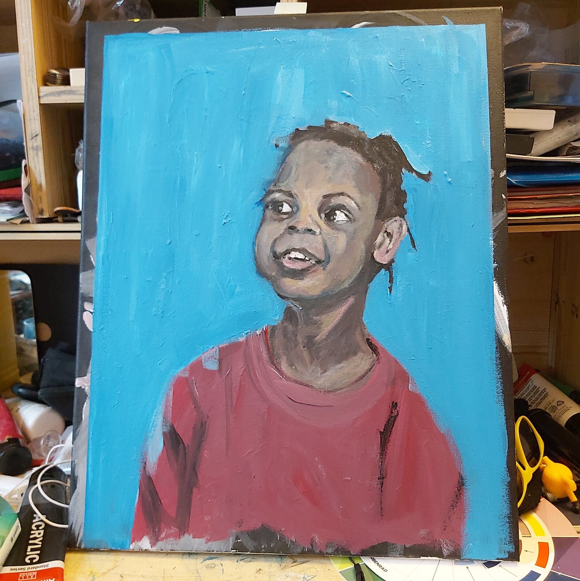 ArtStation - portrait acrylique