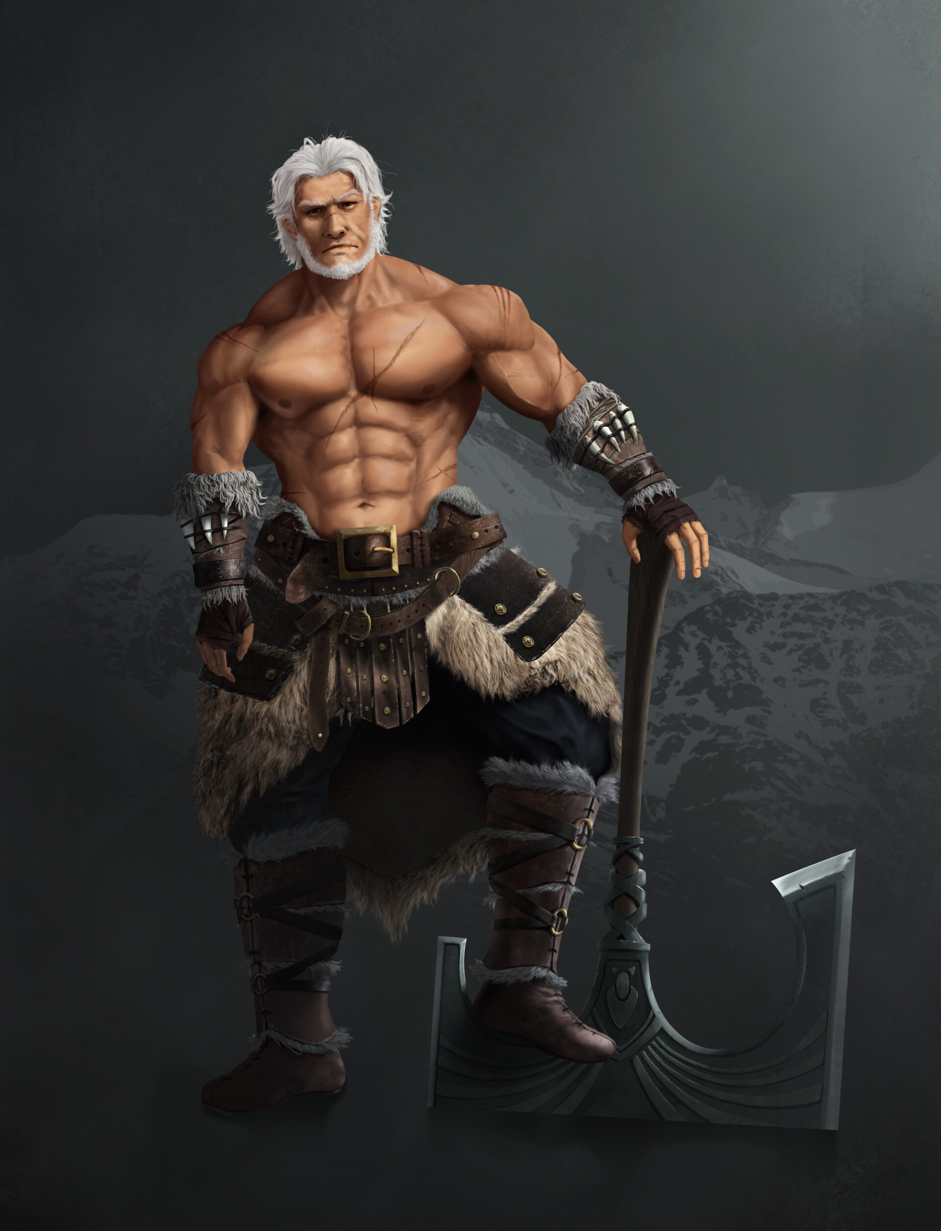 ArtStation - OC - Barbarian 野蛮人