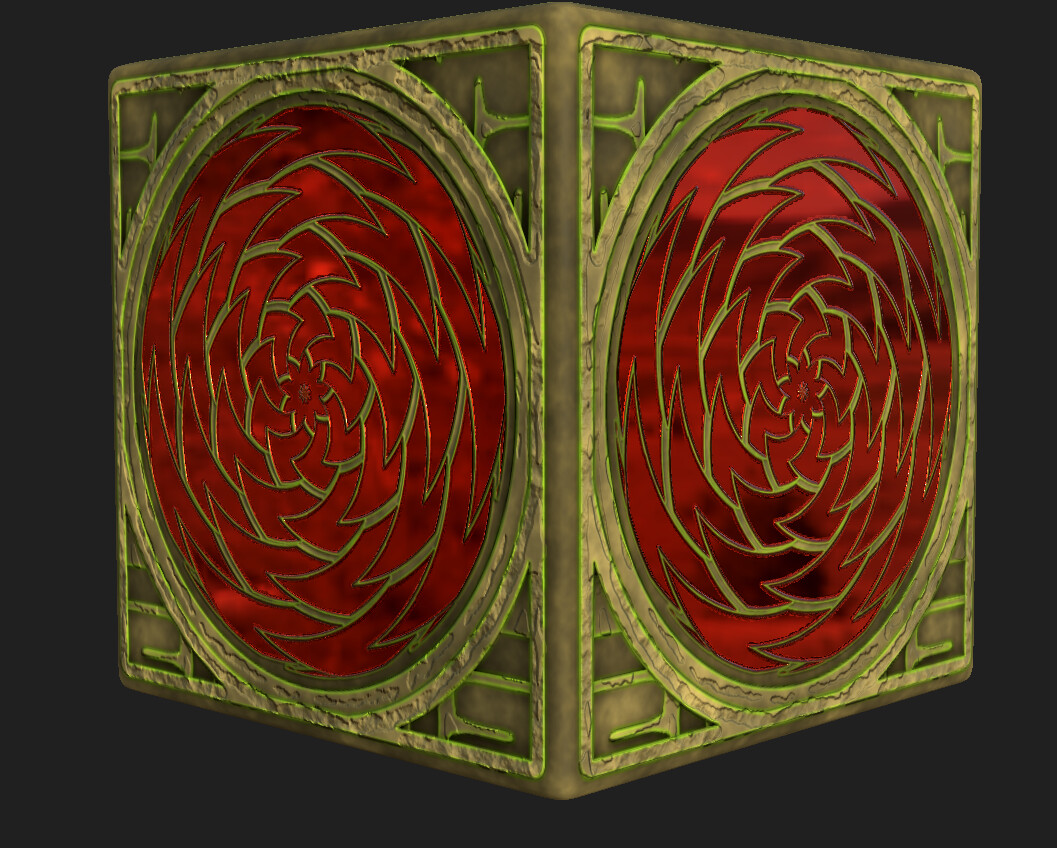 ArtStation - cube with a edge damage