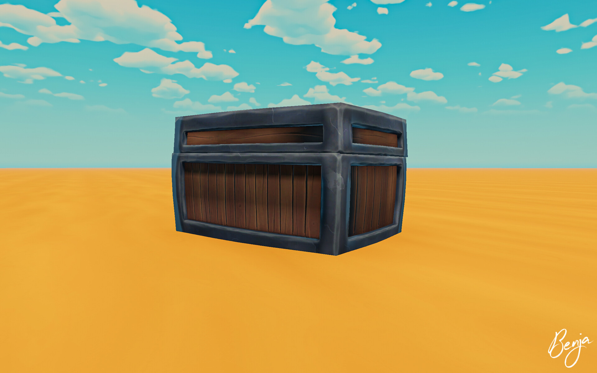 ArtStation - Simple Trunk / Case - Stylized Props