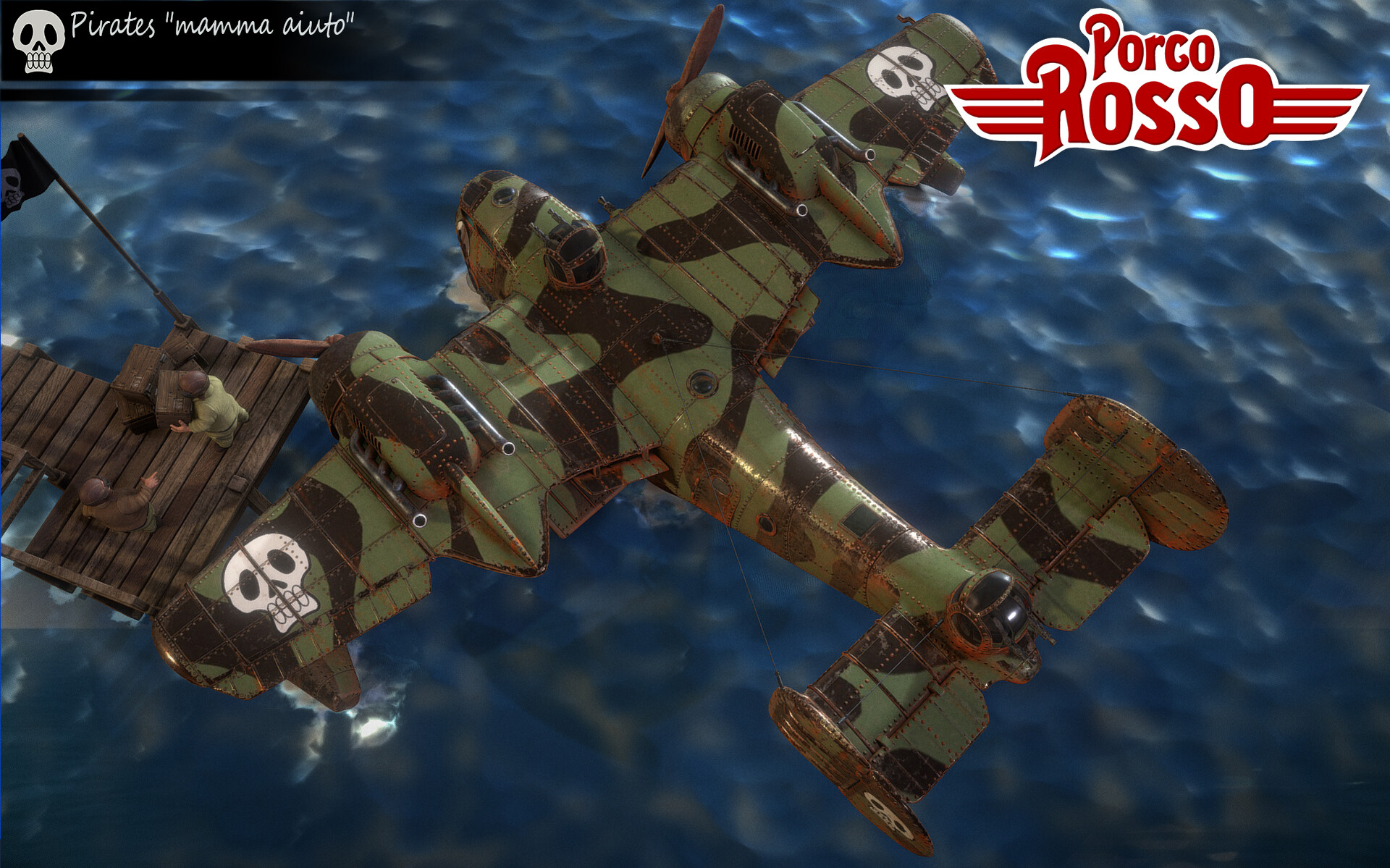 ArtStation - Pirate Seaplane of "Porco Rosso"