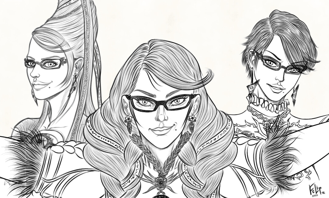 ArtStation - Doodles (Bayonetta Fanart)