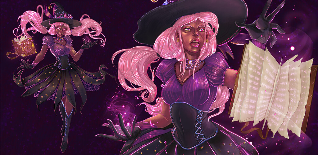 ArtStation - Lythe the Forgetful Witch: Standalone Illustrations