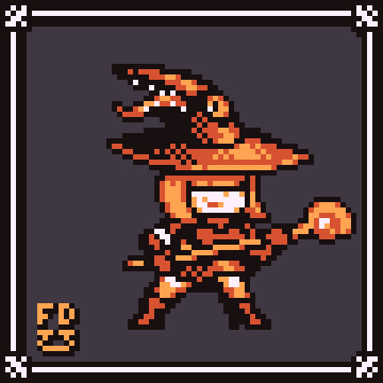 ArtStation - GBC Style Witch