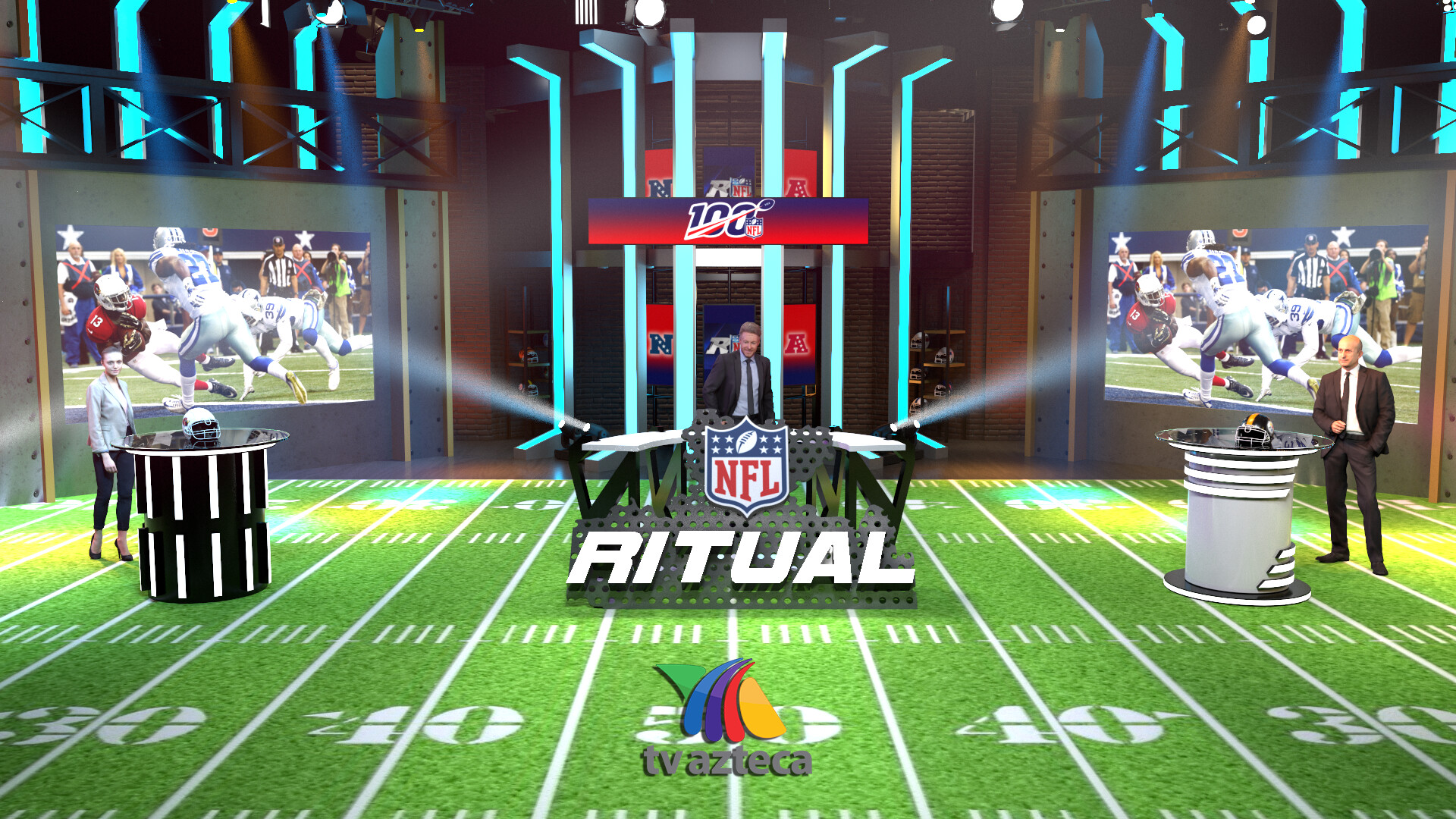 ArtStation - Ritual NFL - TV set previsualization