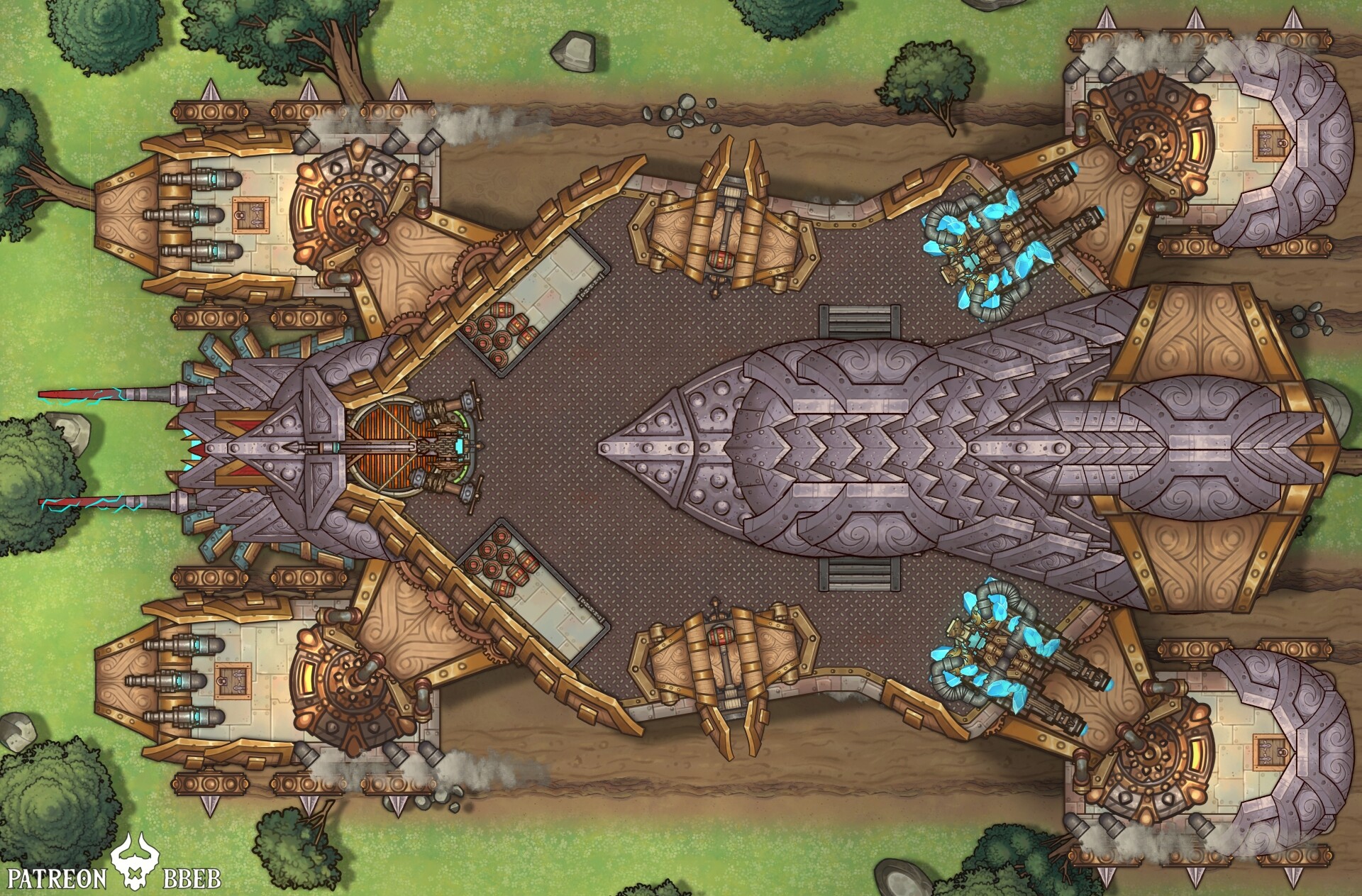 ArtStation - The Goliath (Land Ship)