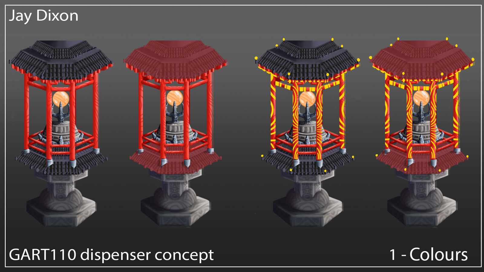 Jay Dixon (Phomentix) - Shrine Orb Dispenser Concept Art [Process]