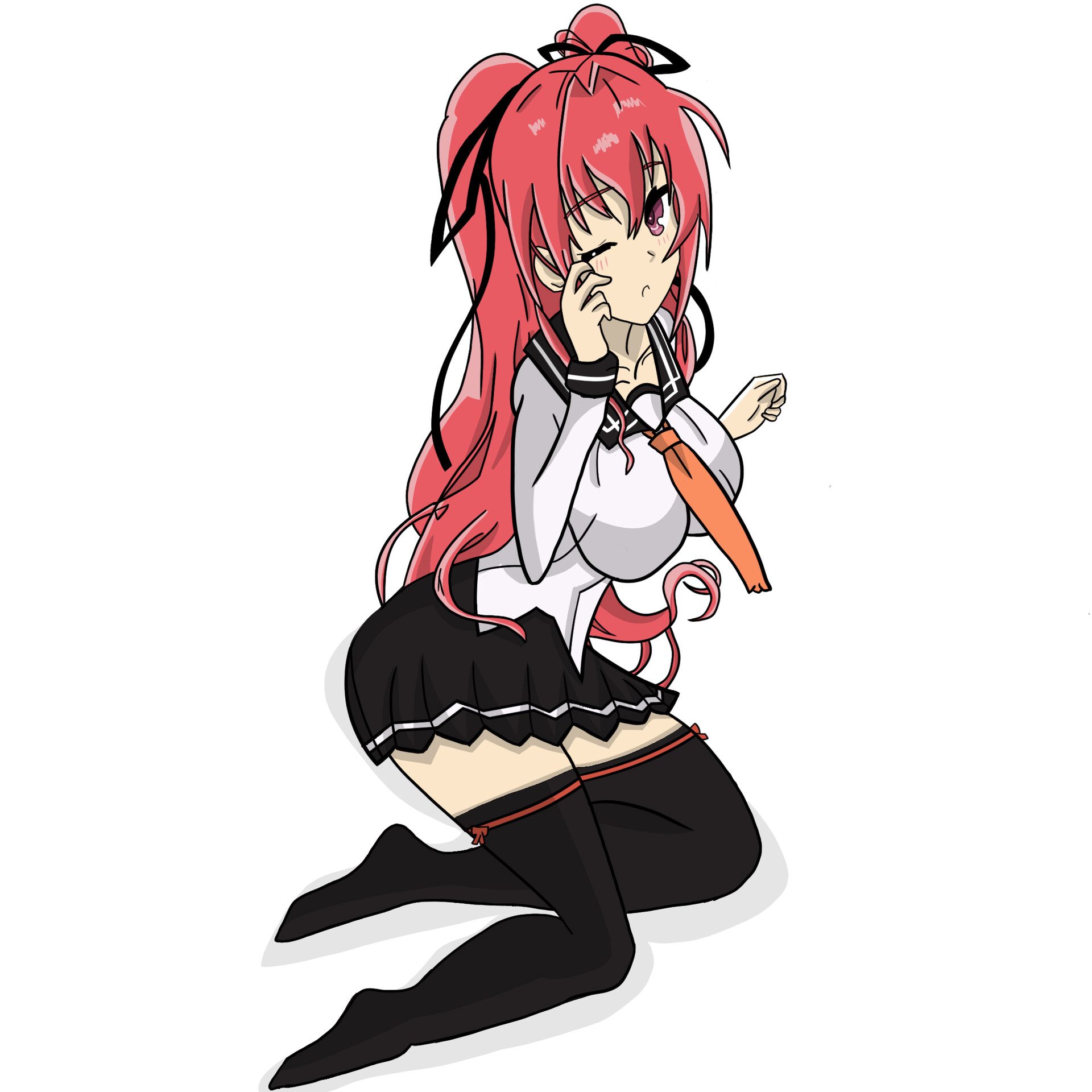 Artstation Shinmai Maou No Testament Mio Naruse Fan Art
