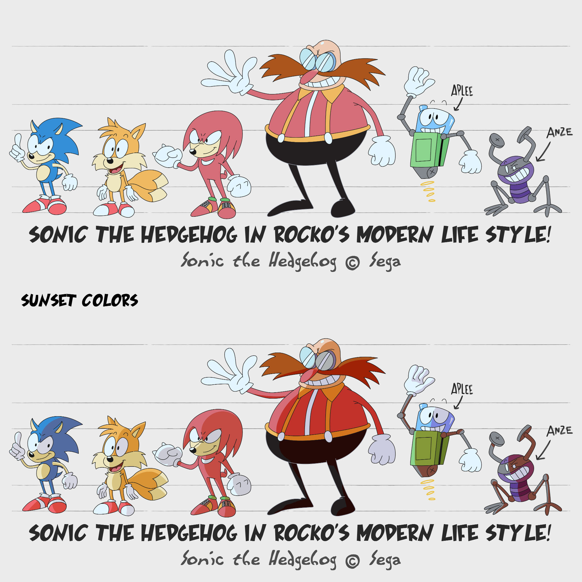 Luis Ángel Cardoza Rojas - Sonic the Hedgehog but in RML style!