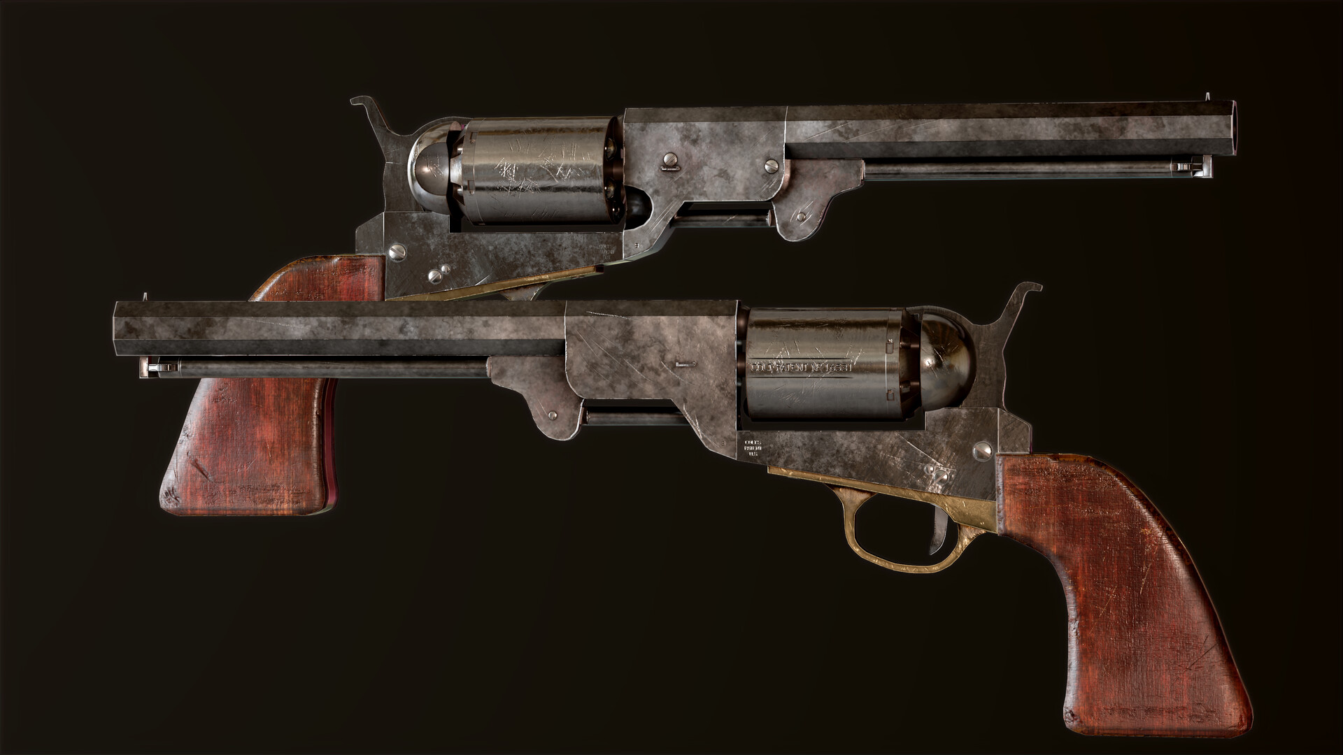 ArtStation - Navy Colt 1851 revolver