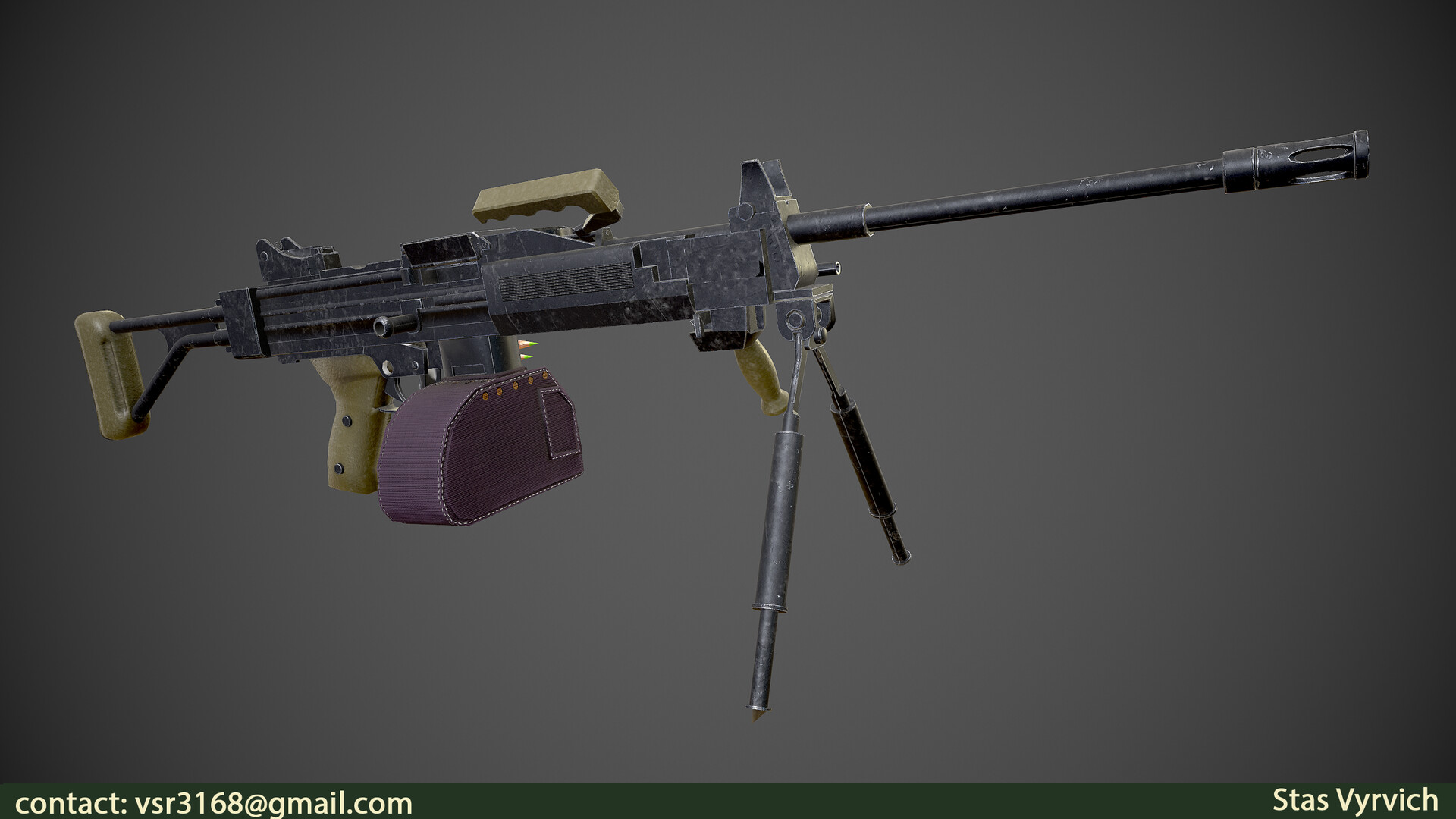 Stas Vyrvich - Negev machine gun