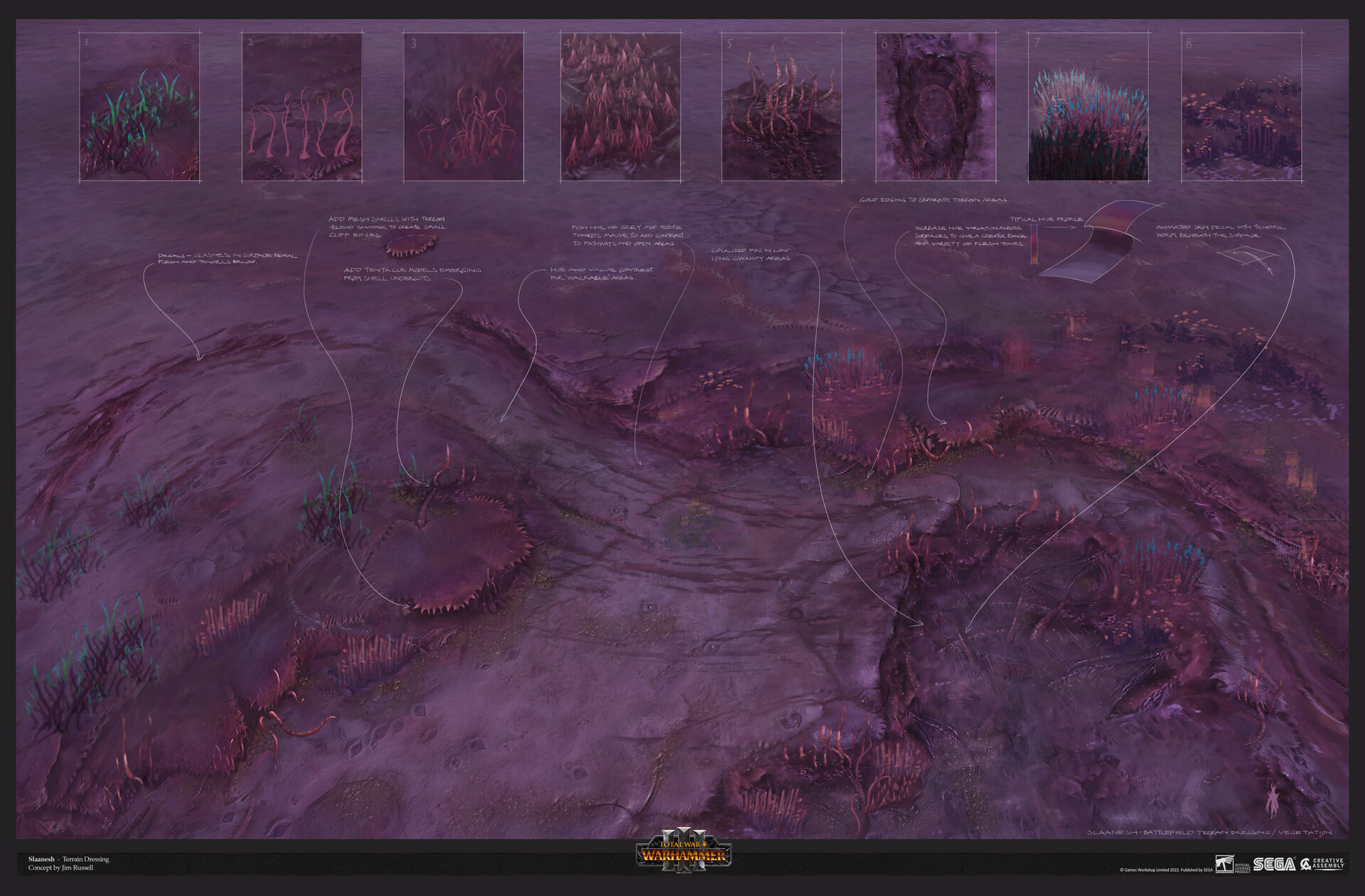 ArtStation - TW:WH3: Slaanesh: Terrain Dressing