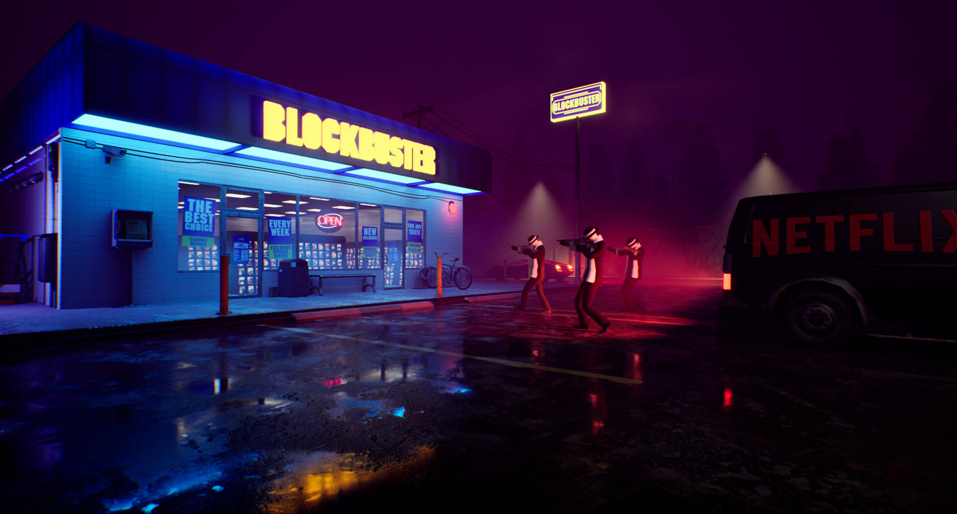 ArtStation - Netflix vs Blockbuster