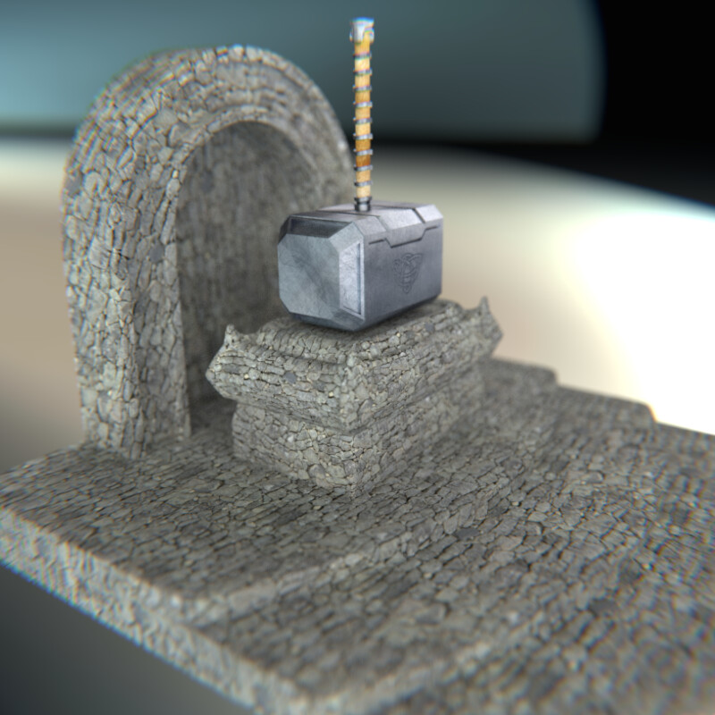 ArtStation - Thor hammer