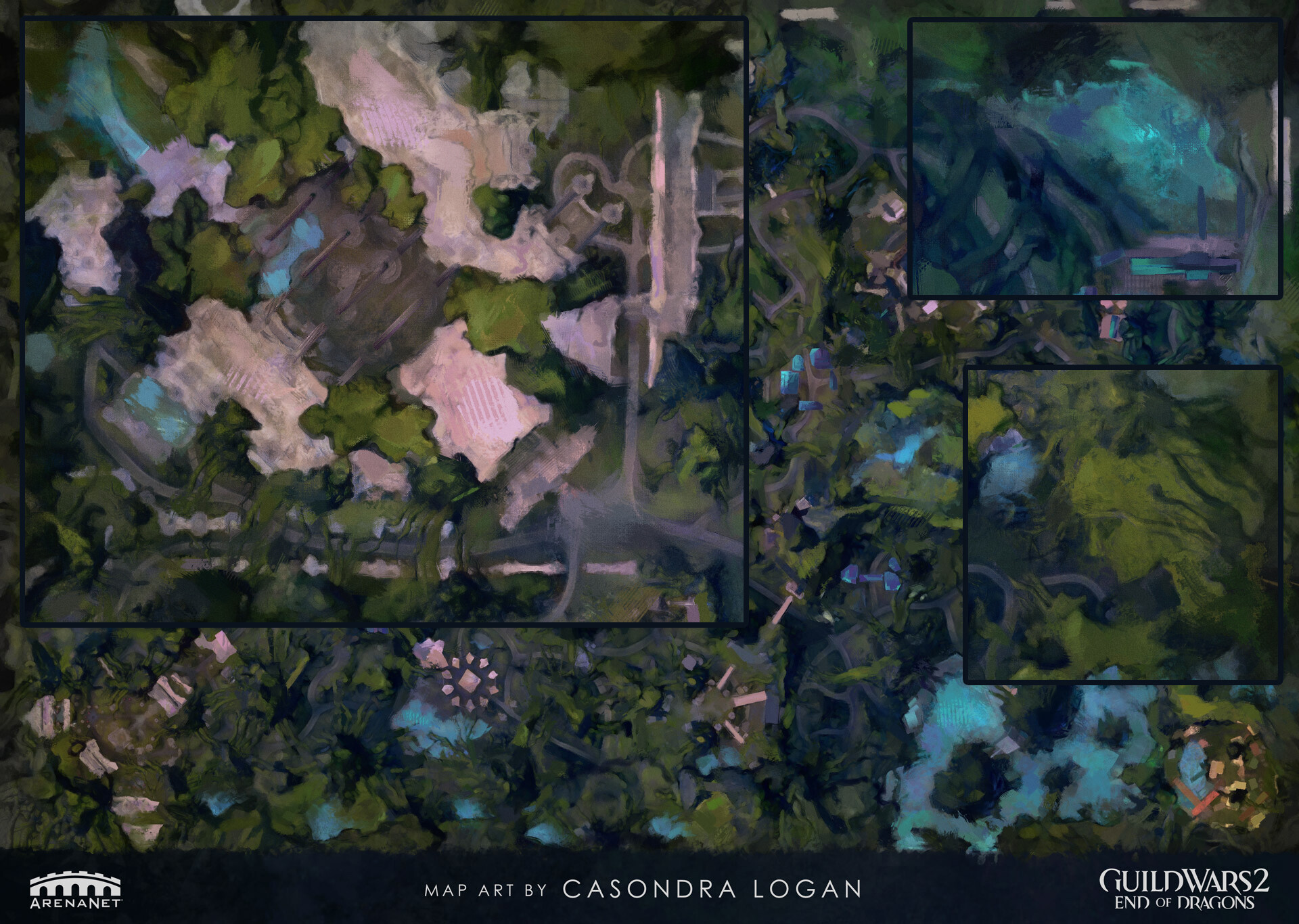 Casondra Logan - Guild Wars 2 End of Dragons - Echovald Map