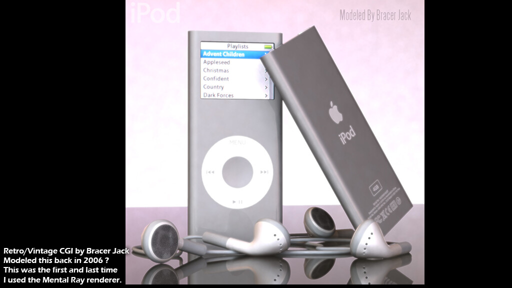 ArtStation - Apple iPod, Mental Ray, Vintage/Retro CGI