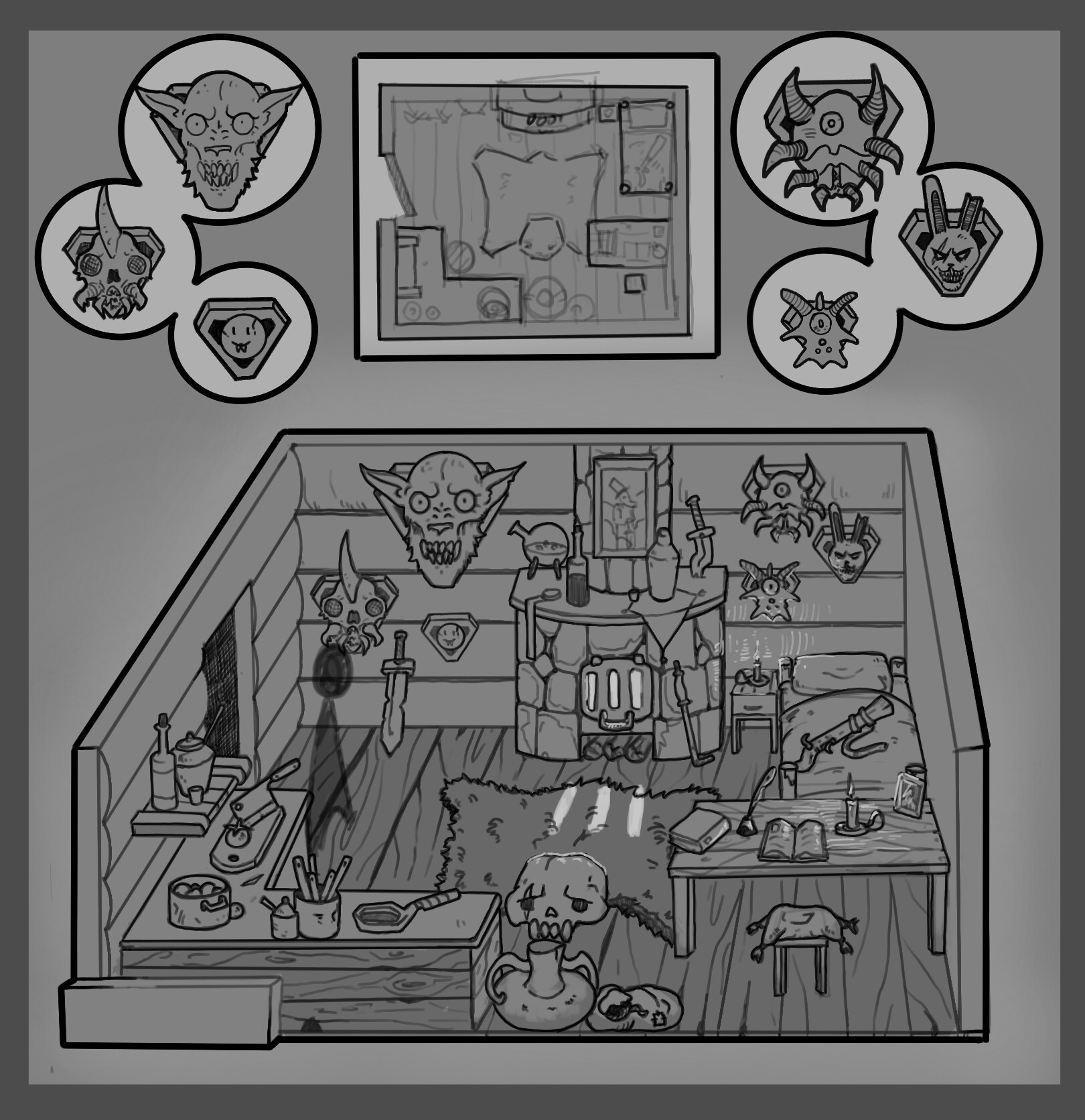 ArtStation - Monster hunter's house