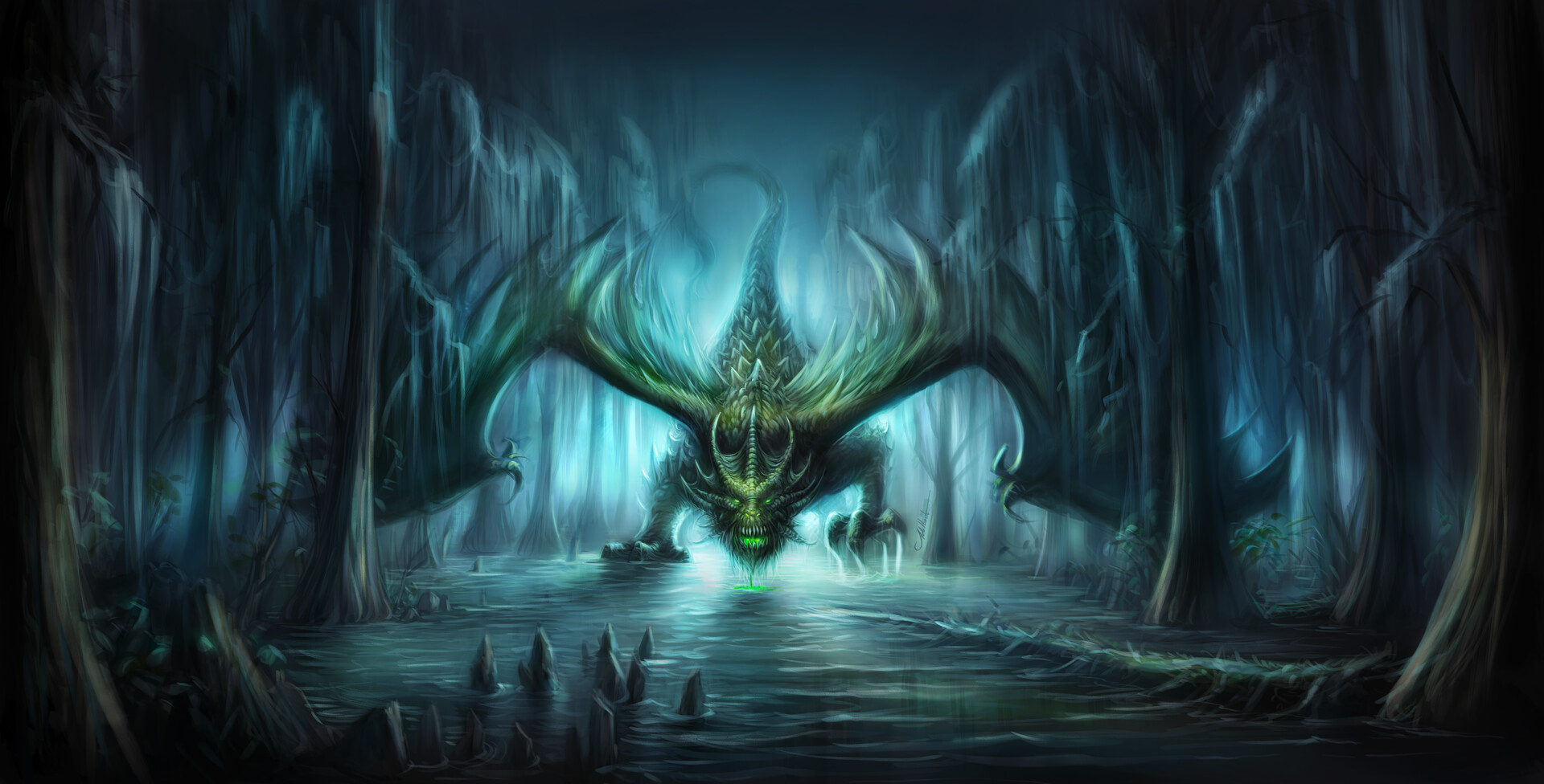 ArtStation - Venom Dragons