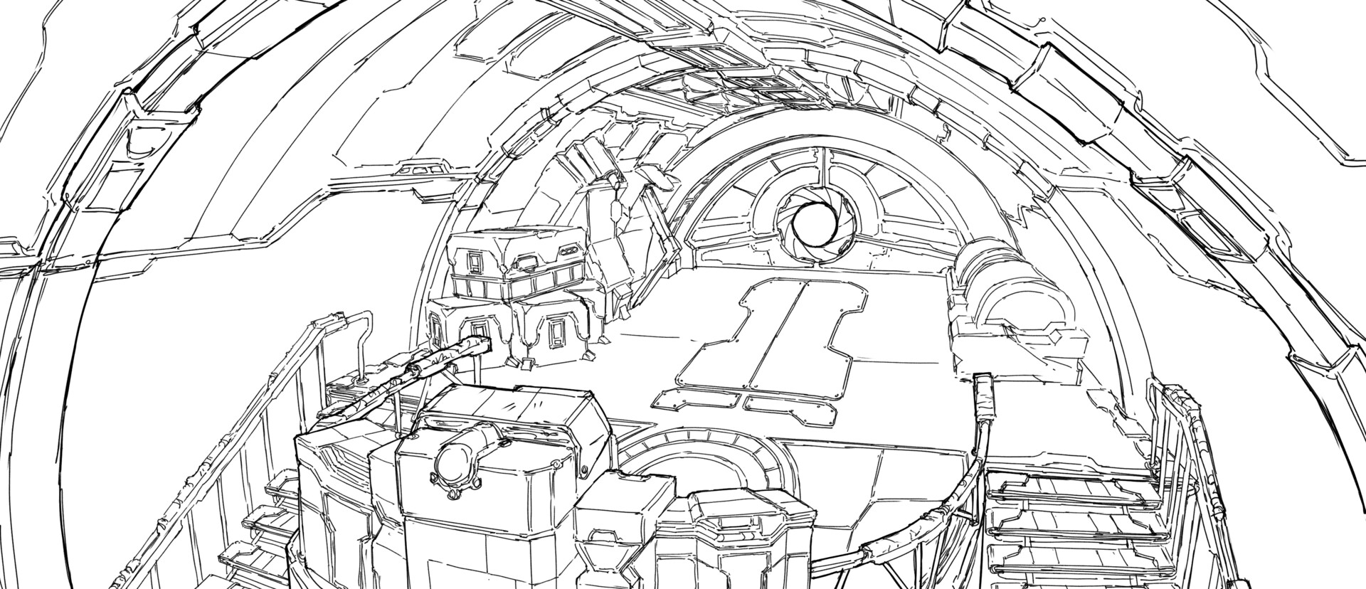 ArtStation - Spaceship_interior_design