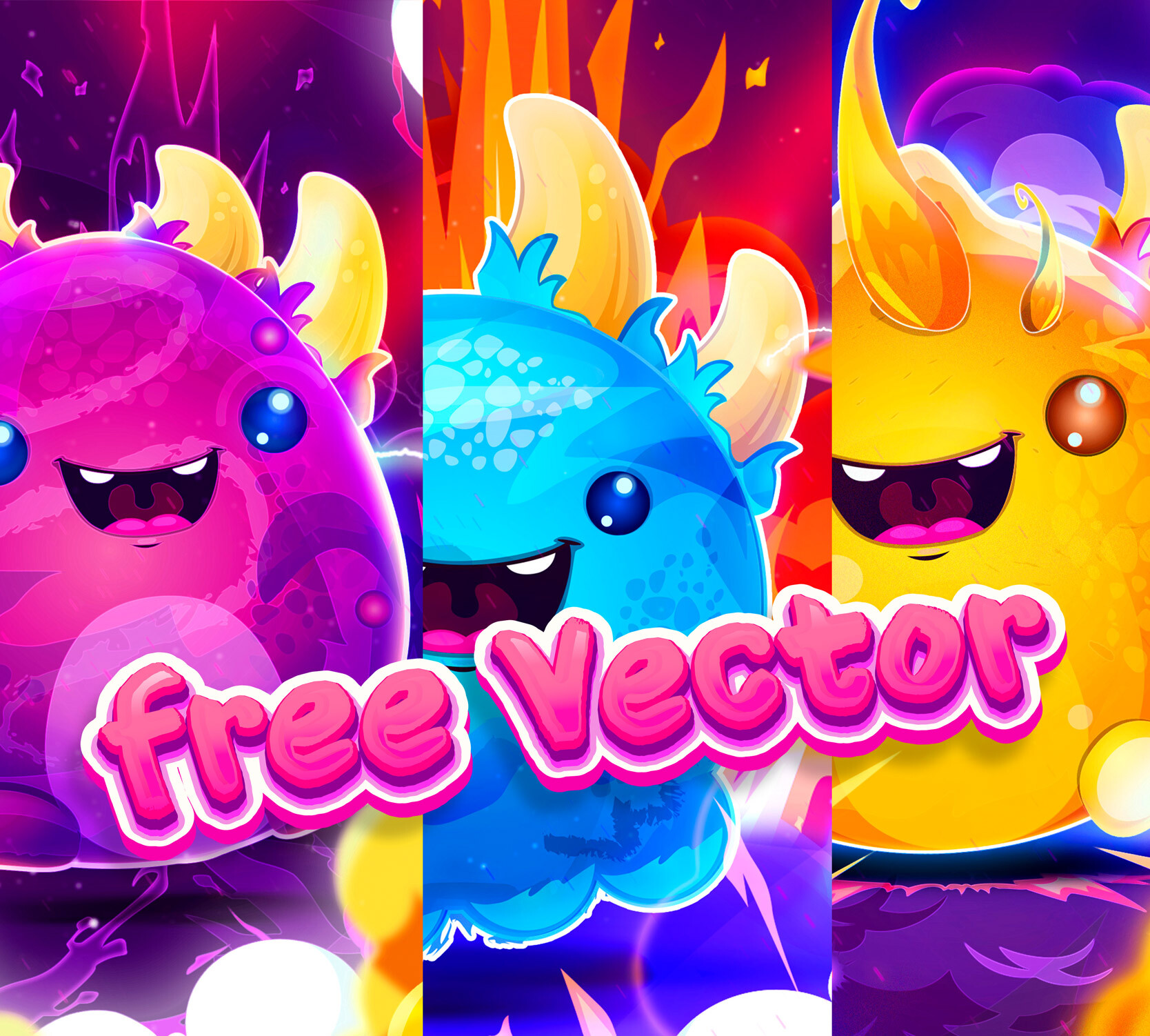 ArtStation - FREE CARTOONS VECTOR VOL.2