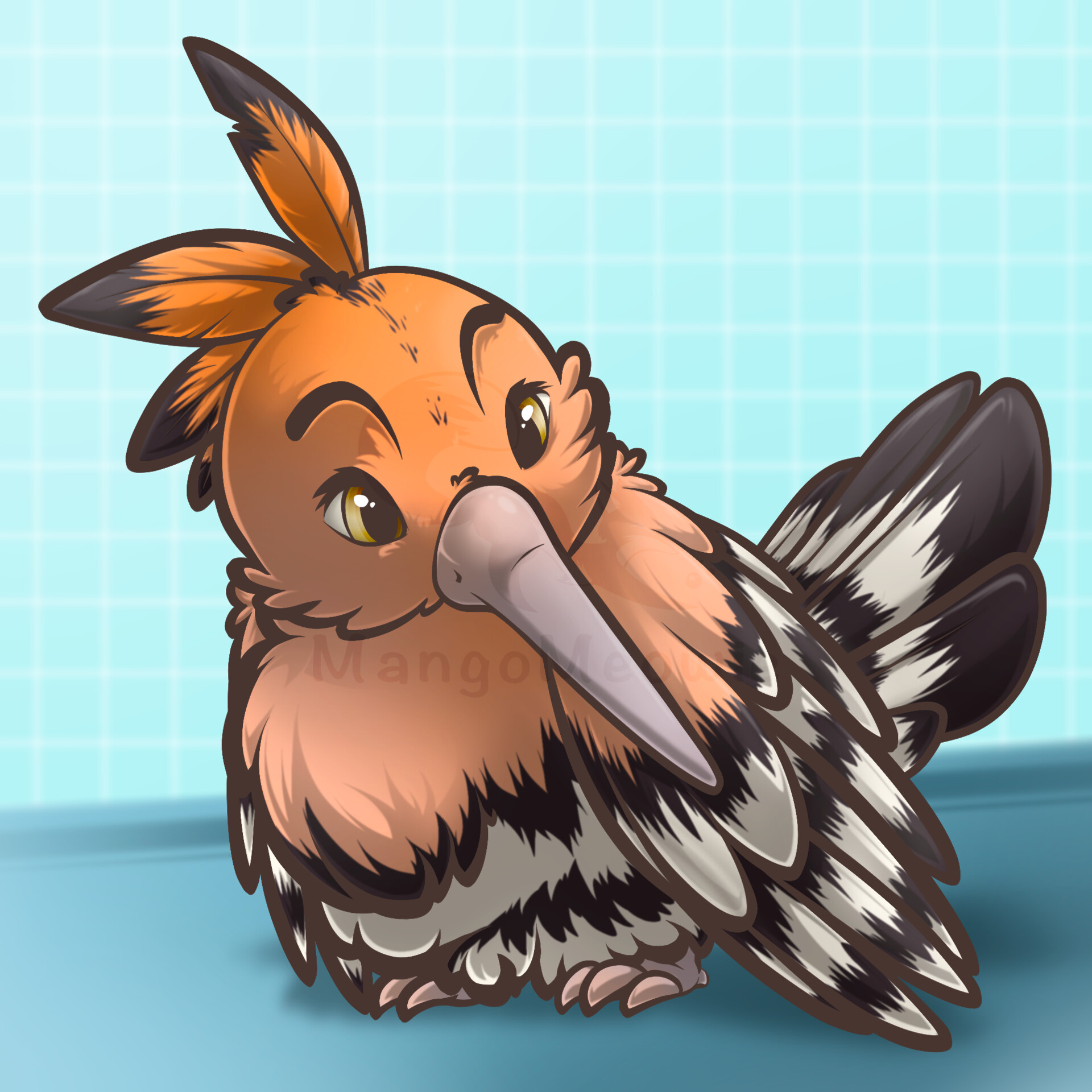 ArtStation - Hoopoe-colored Birdie